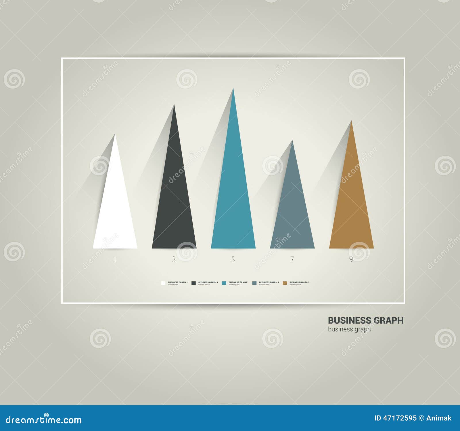 Flat chart, graph. stock vector. Illustration of abstract - 47172595