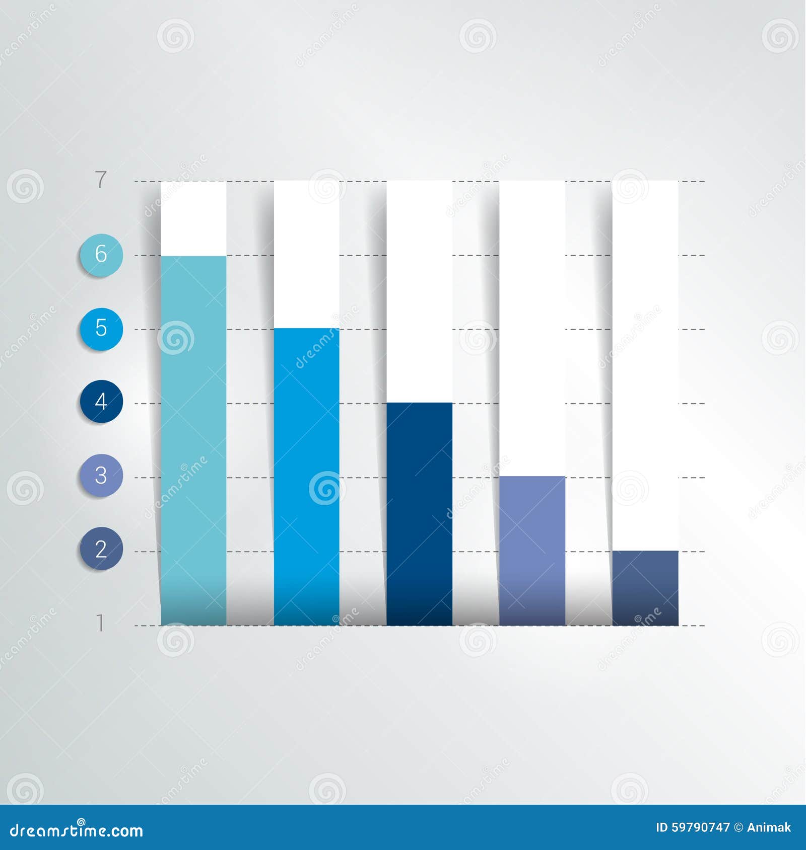 Flat Chart, Graph. Simply Color Editable Stock Vector - Illustration of ...