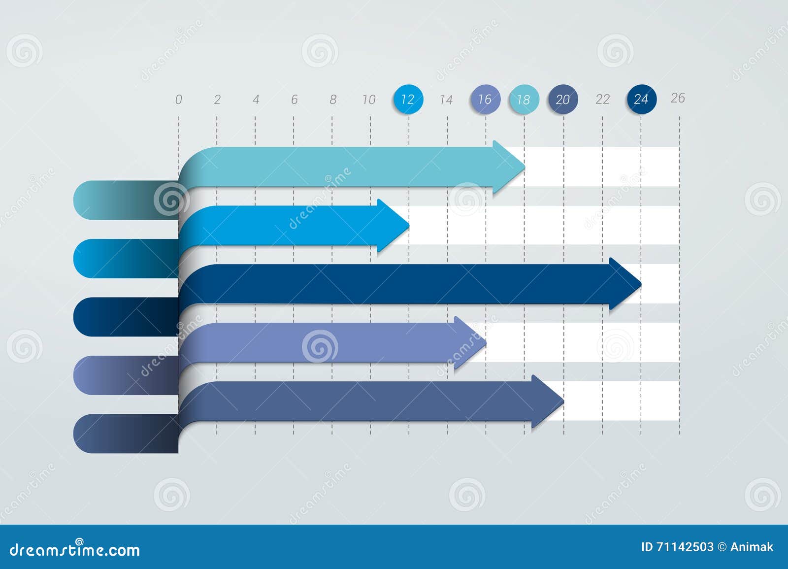Flat Chart, Graph. Simply Color Editable. Infographics Elements. Stock ...