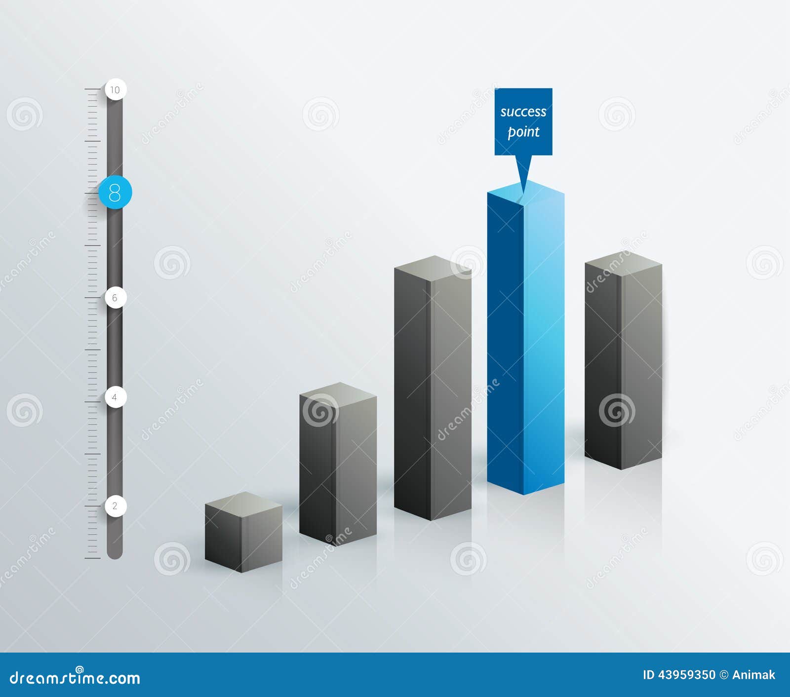 Flat Chart. Infographic Element Stock Vector - Illustration of design ...