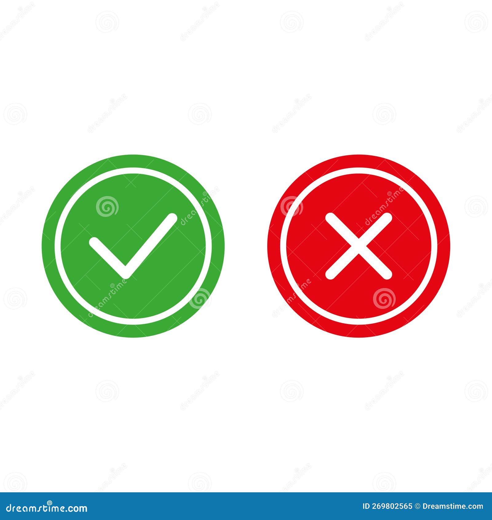 Flat Check List Vector Icon Set. Check List Tasks Completed And Not ...