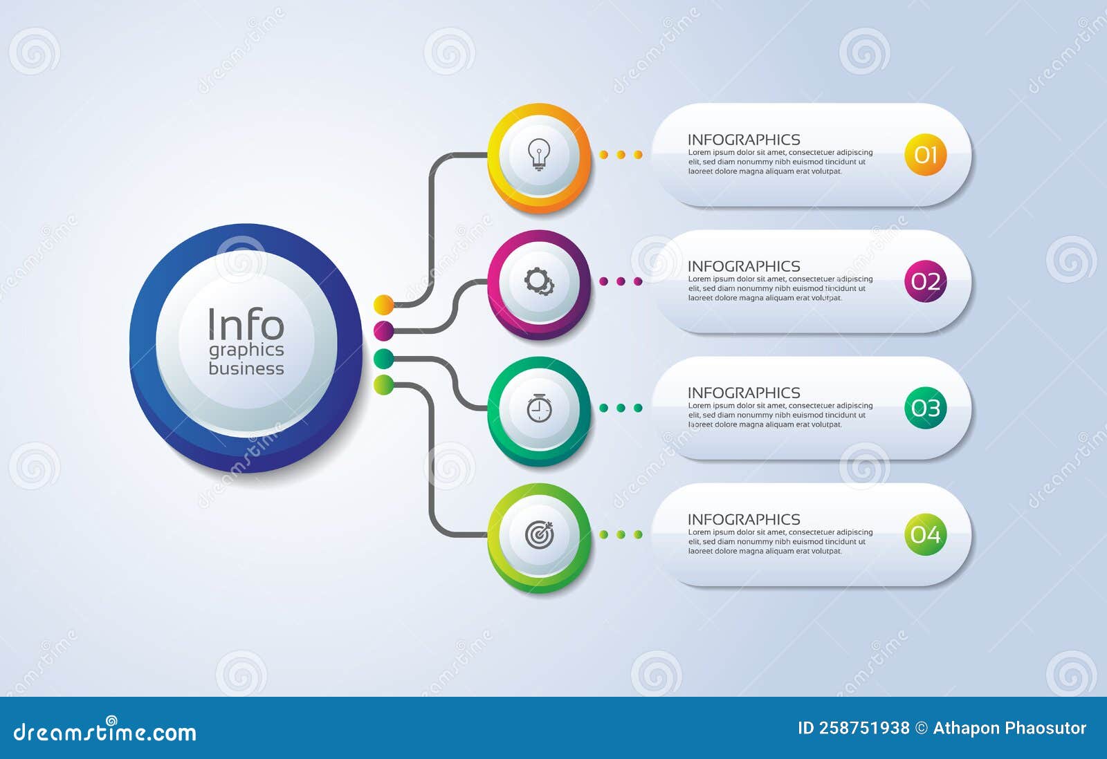 Flat Circular Infographic Background Template Colorful Stock Vector ... Flat Circular Infographic Background Template Colorful Stock Vector ...