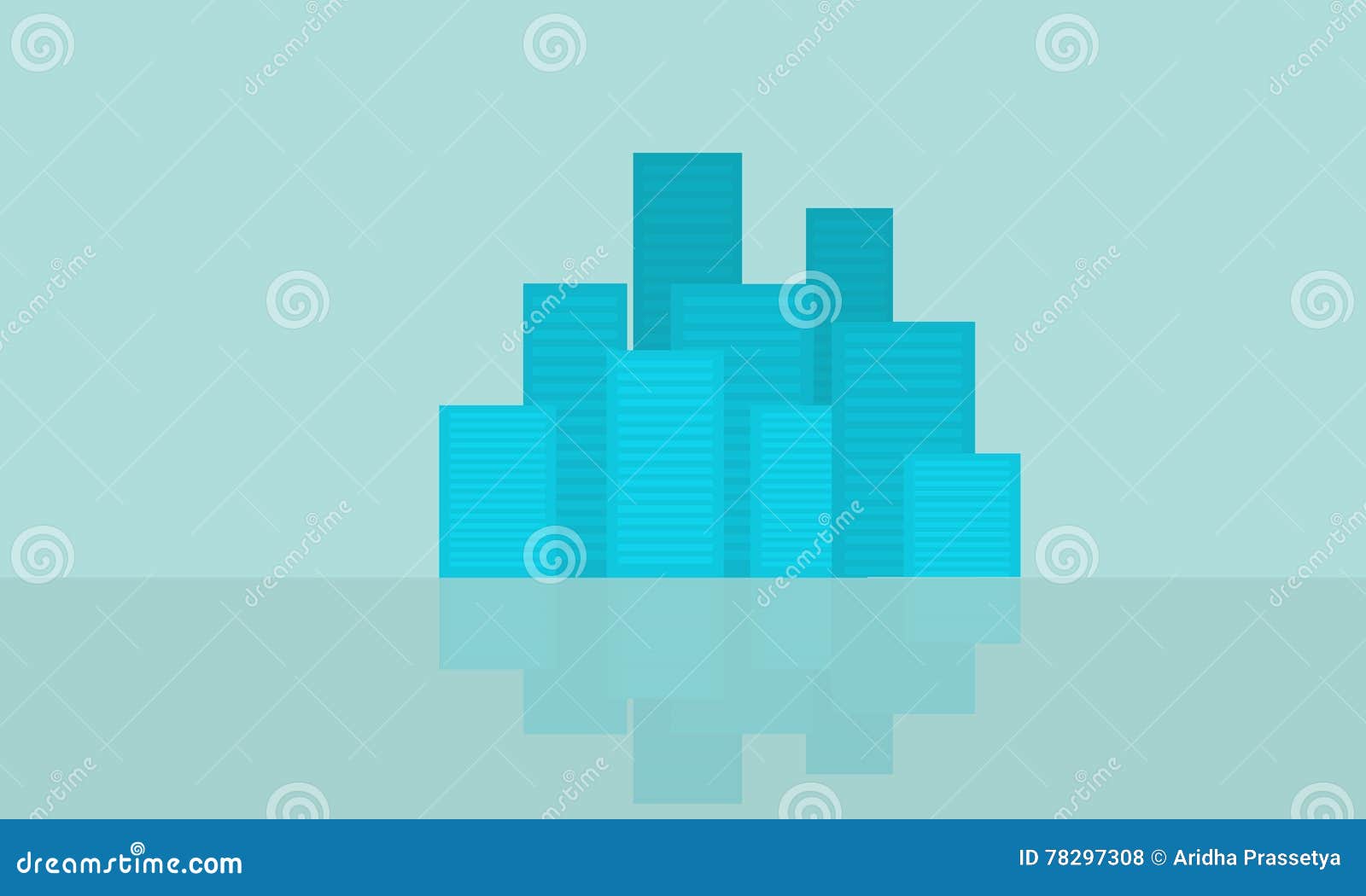 Flat of City Design Vector Illustration Stock Vector - Illustration of ...