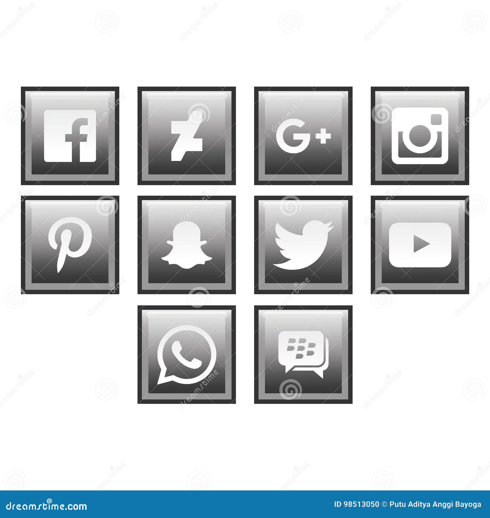 Flat color button icon set editorial image. Illustration of color ...