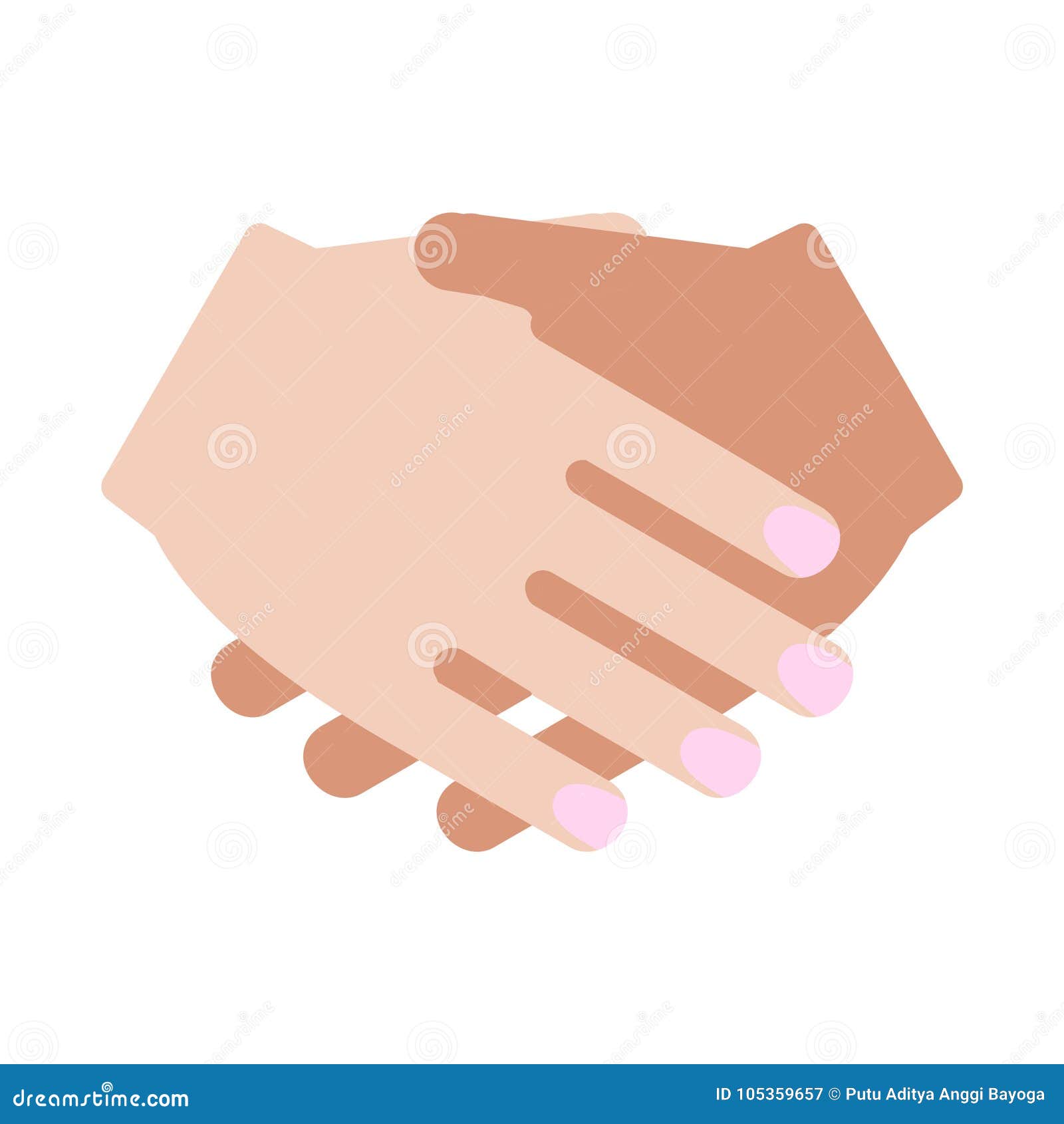 Flat color hand sign icon stock vector. Illustration of peach - 105359657