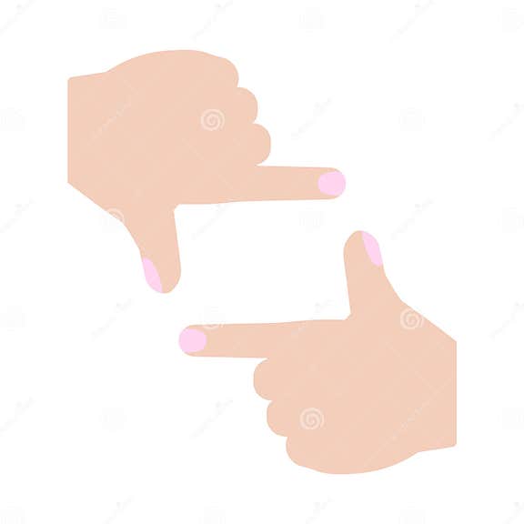 Flat color hand sign icon stock vector. Illustration of font - 105359865