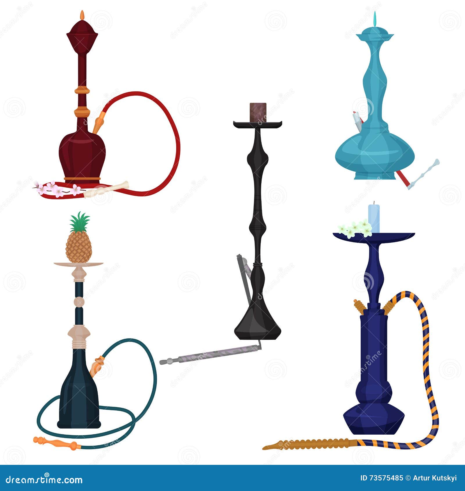 Hookah Vector Logo, Icon, Symbol, Emblem, Sign | CartoonDealer.com ...