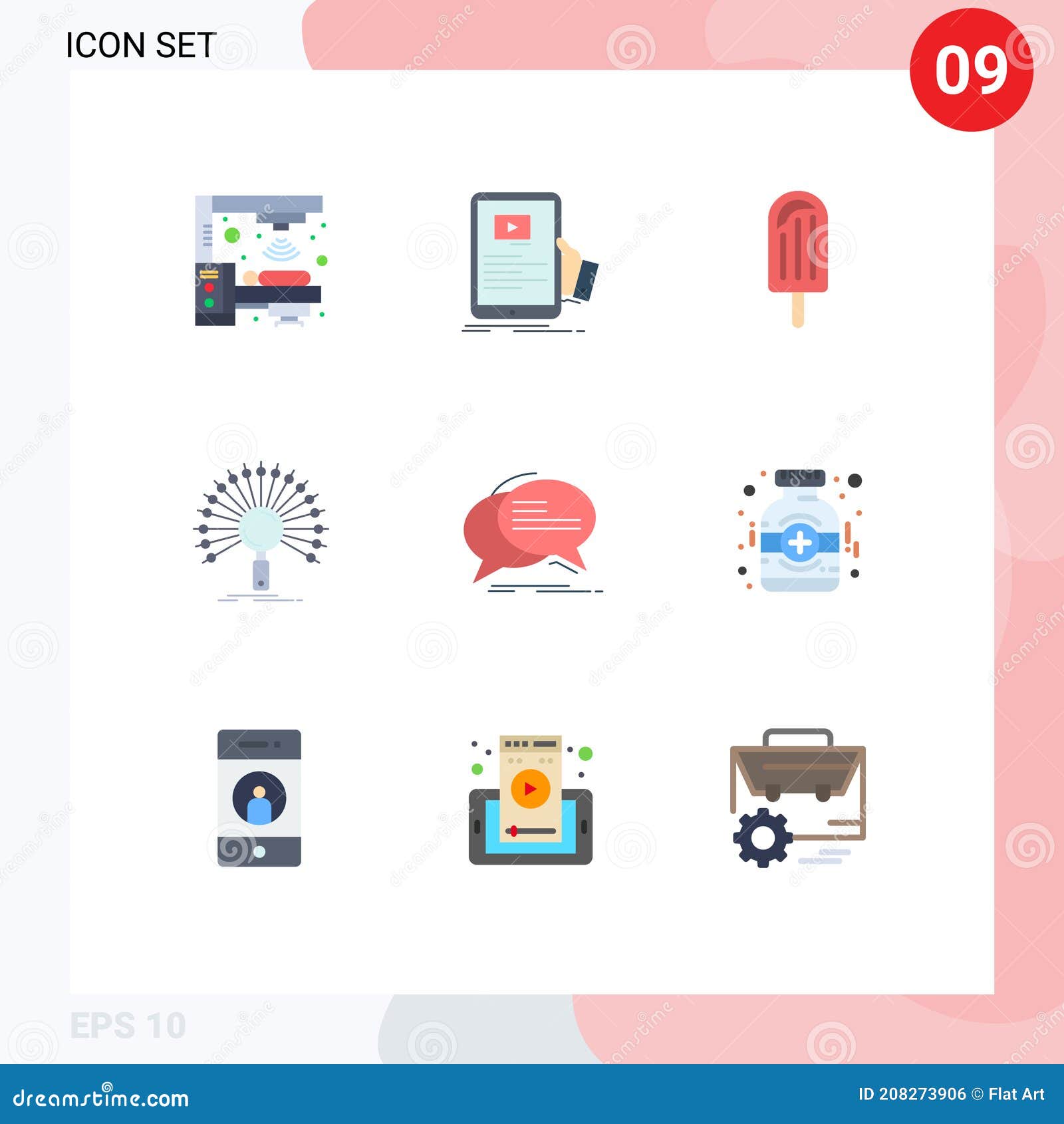 Flat Color Pack of 9 Universal Symbols of Retrieval, Informational ...