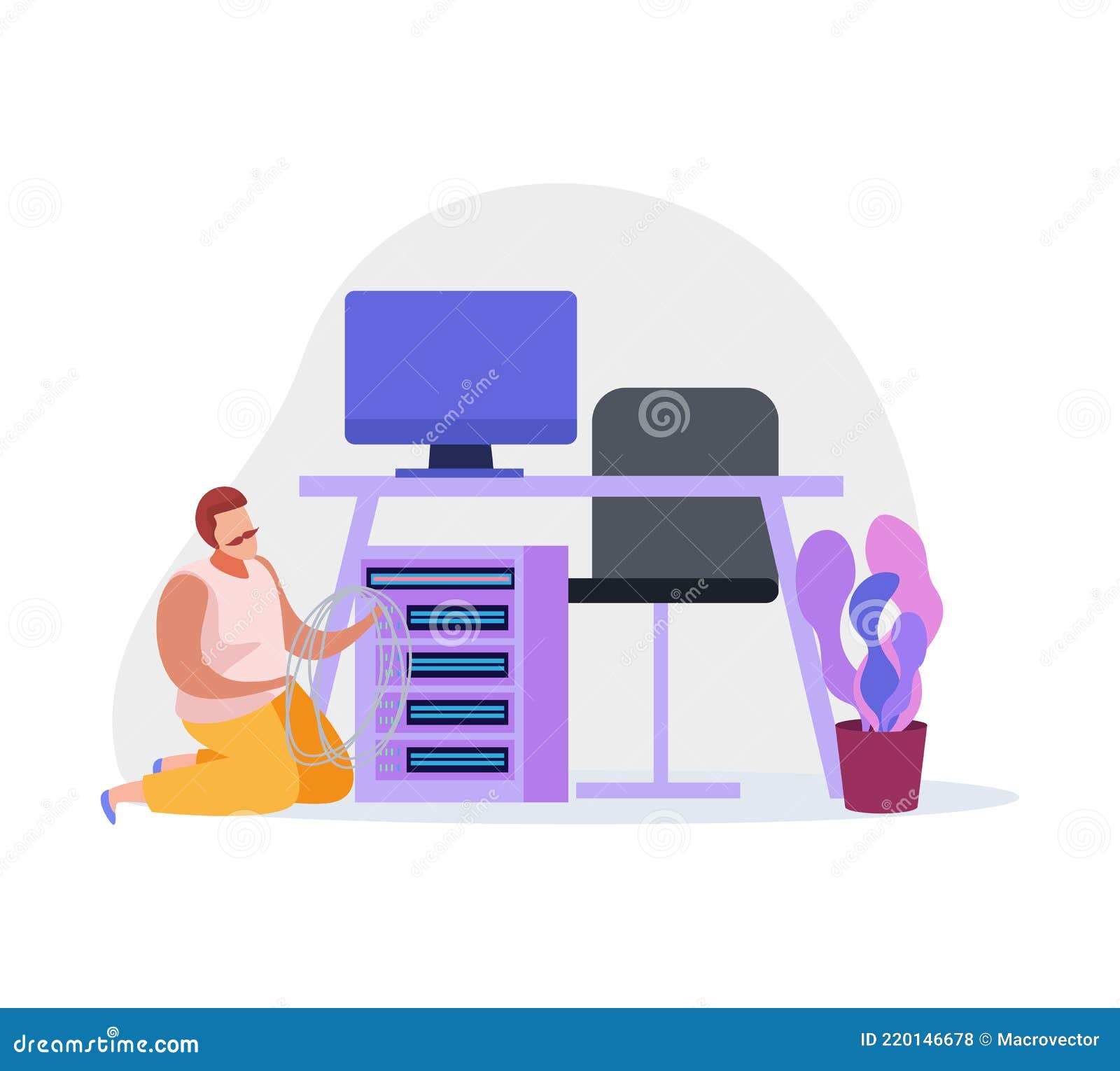 System Administrator Icon stock vector. Illustration of concept - 220146678