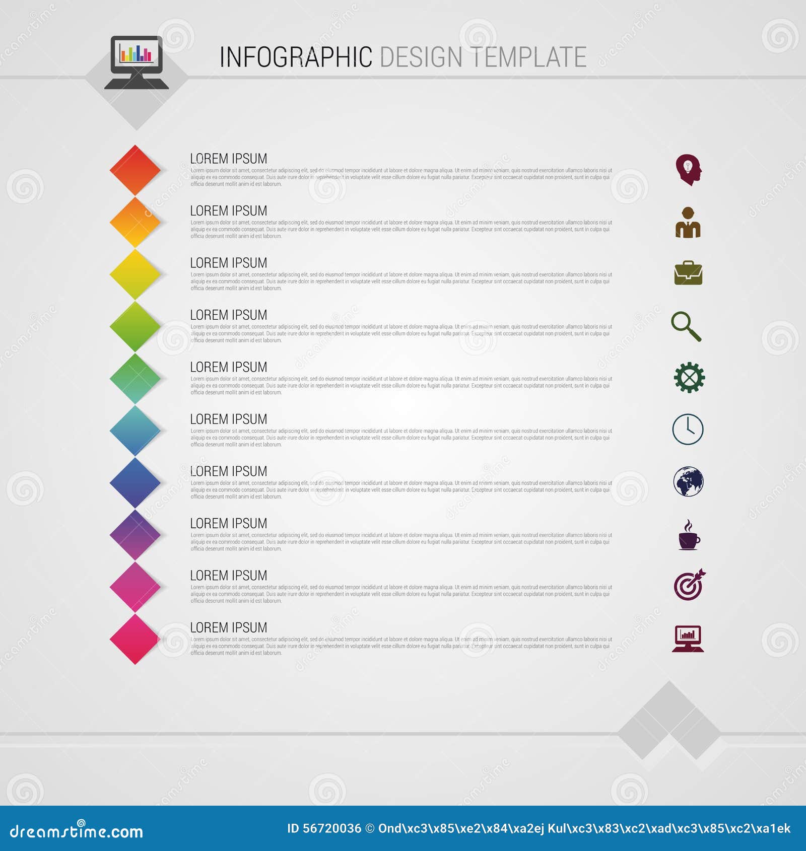 Flat Colorful Abstract Timeline Infographics Vector Illustration with ...