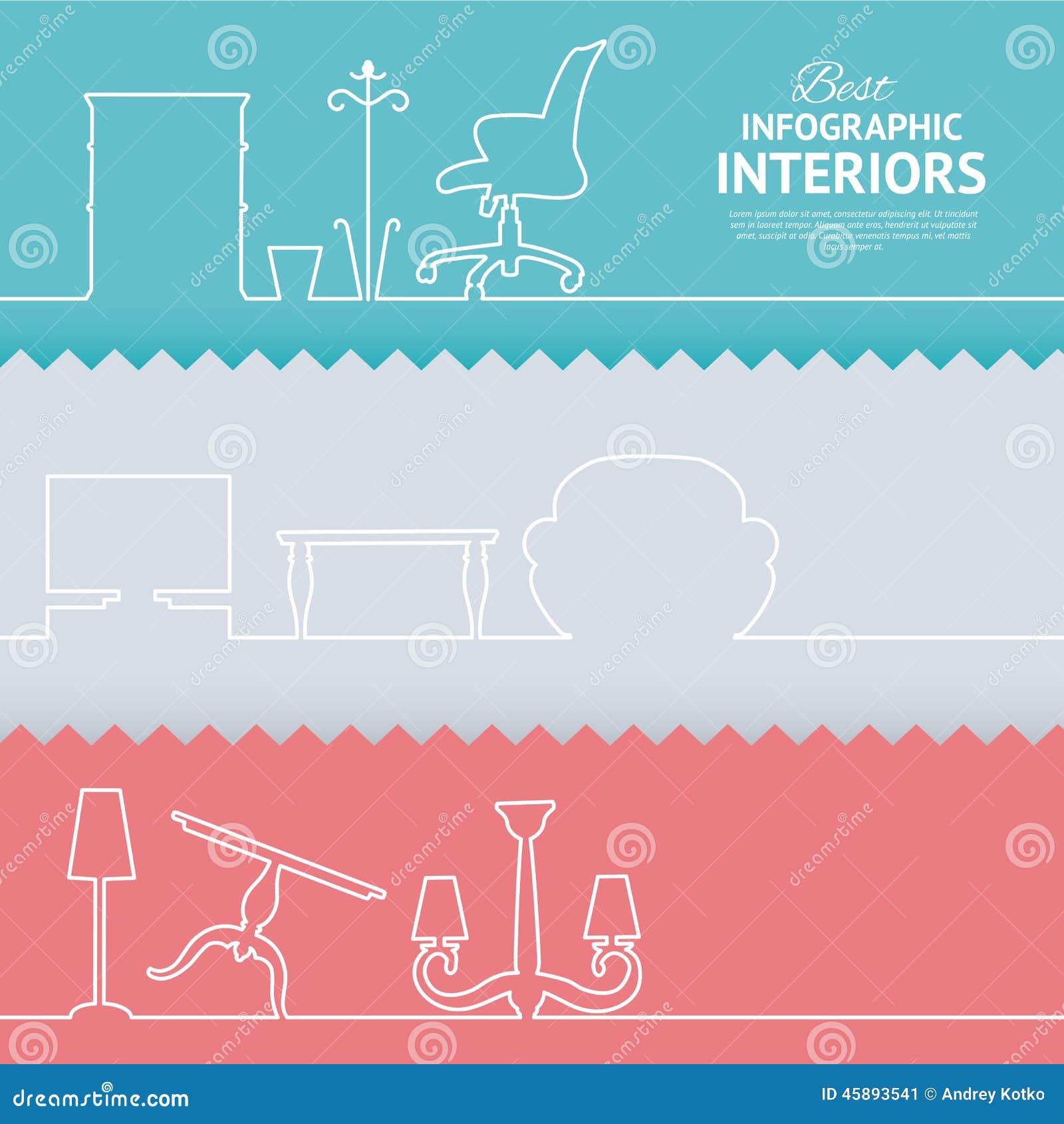 Flat colors infographics stock vector. Illustration of symbol - 45893541