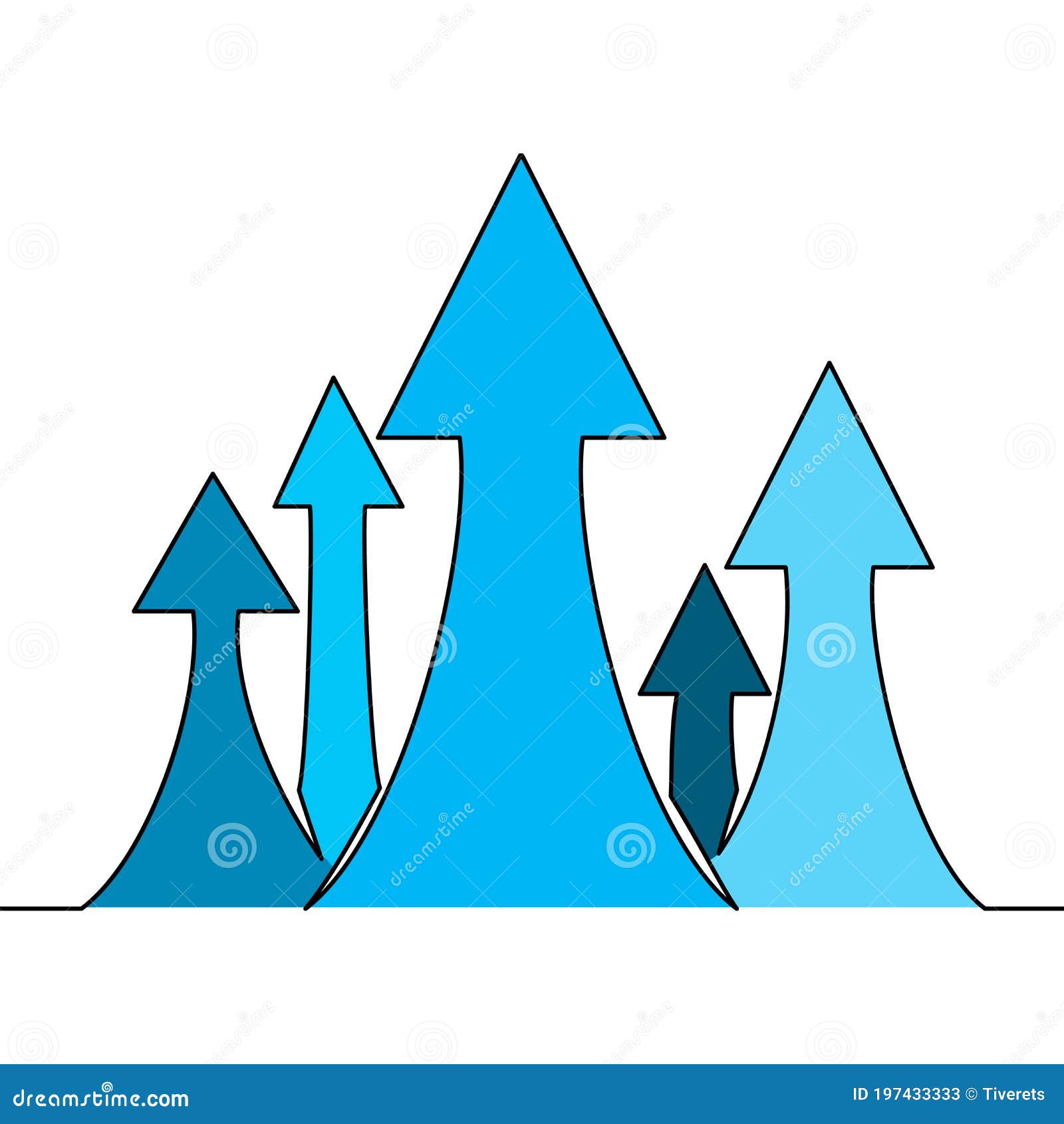 Six Arrows Chart Wheel With The Inscription Your Text Cartoon Vector ...