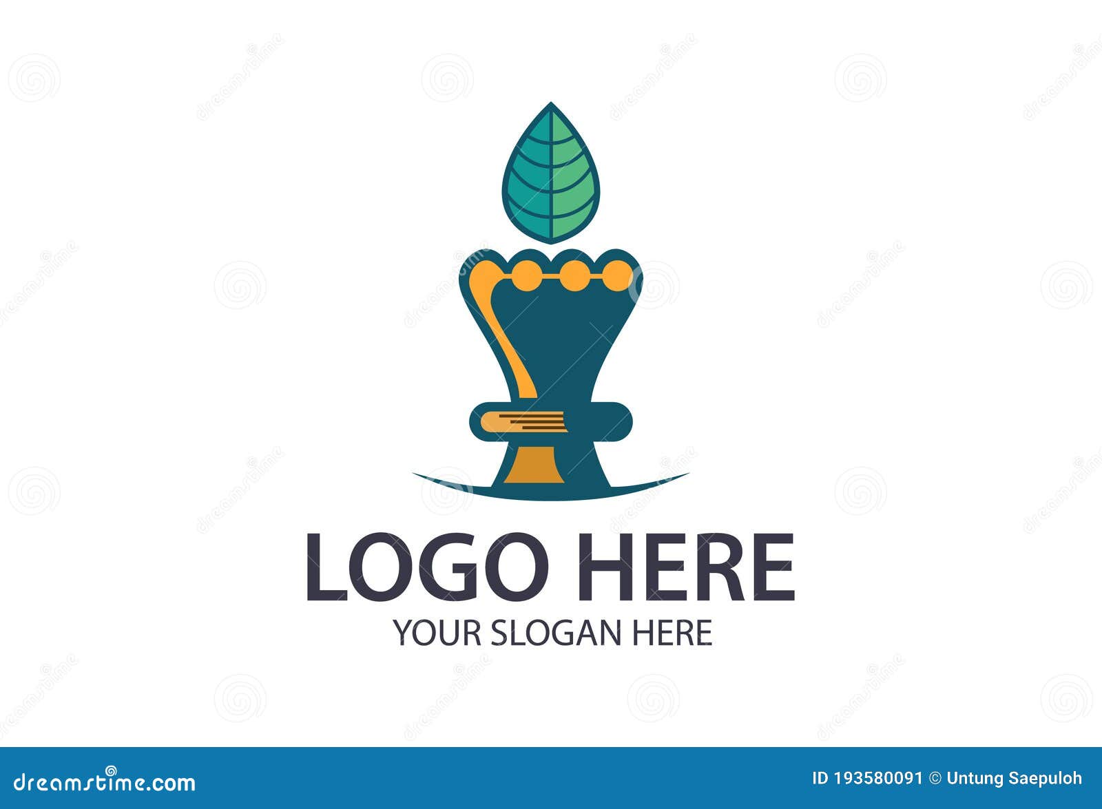 Creative Chess Castle Simple Leaf Logo Design Stock Vector ...