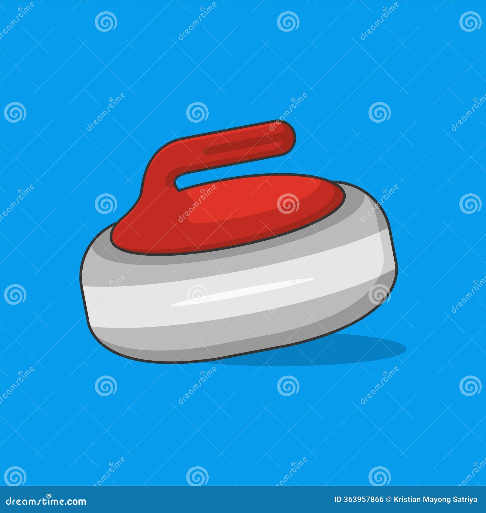 Curling Stone On White Stock Photo | CartoonDealer.com #72704514