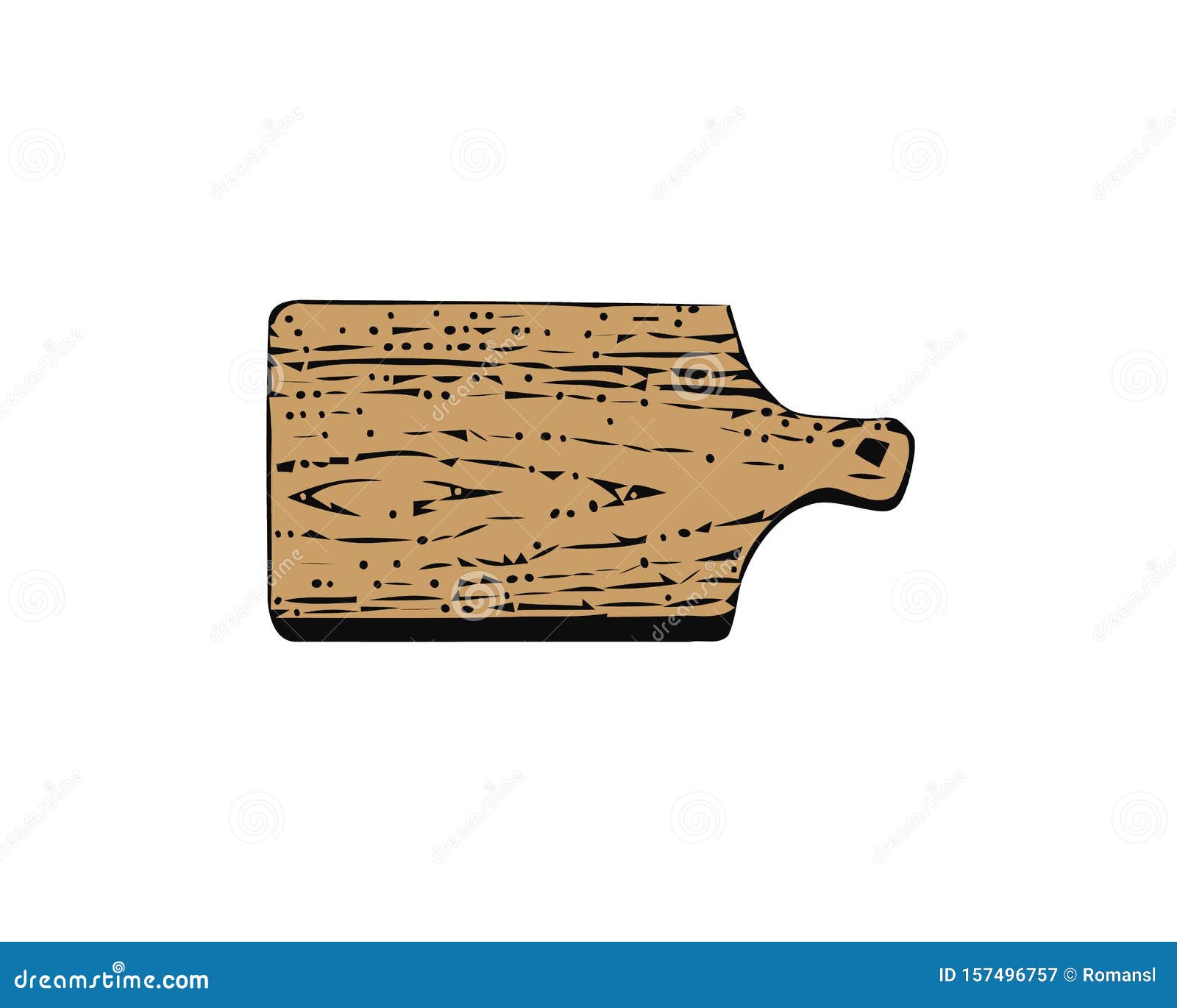Breadboard Color Drawings Cartoon Vector | CartoonDealer.com #192653819
