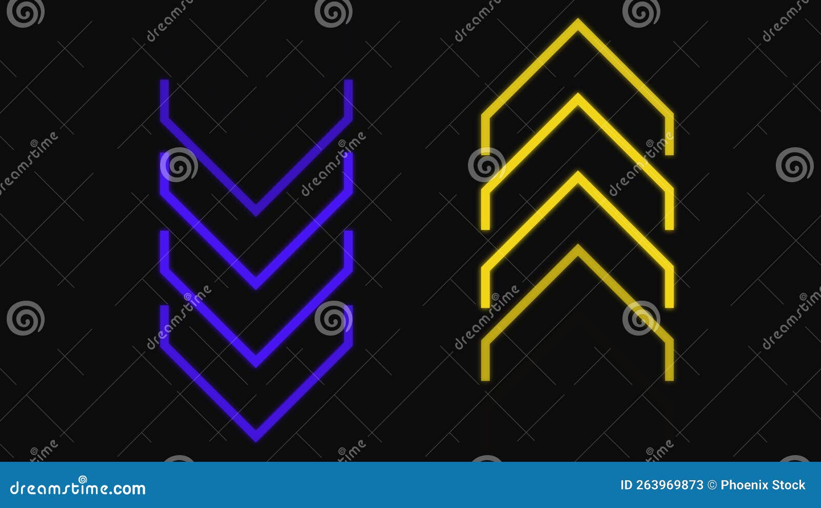 Flat 2d Animation Arrow Transition Background. Anime Style Arrow ...