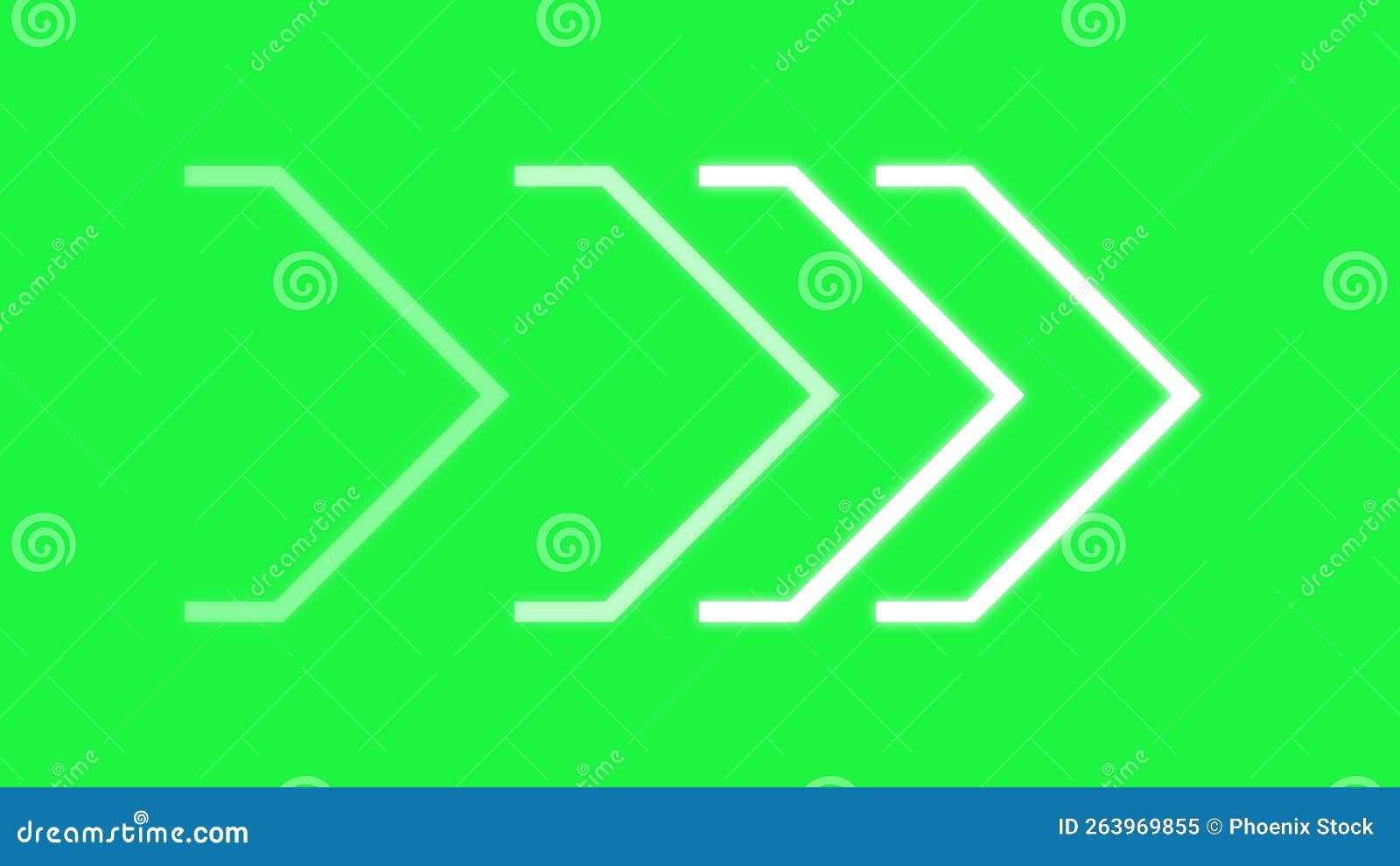 Flat 2d Animation Arrow Transition Greenscreen Background. Anime-style ...