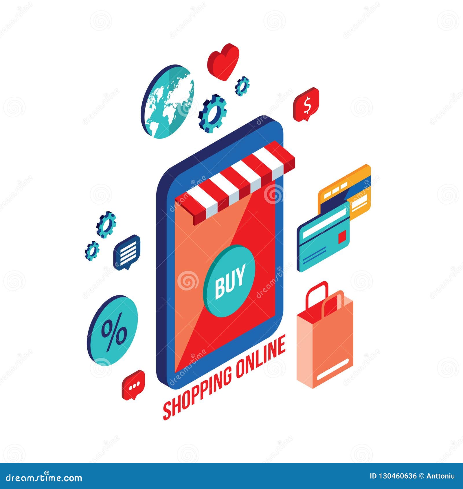Flat 3d Isometric Design Concept Shopping and E-commerce Stock ... Flat 3d Isometric Design Concept Shopping and E-commerce Stock ...