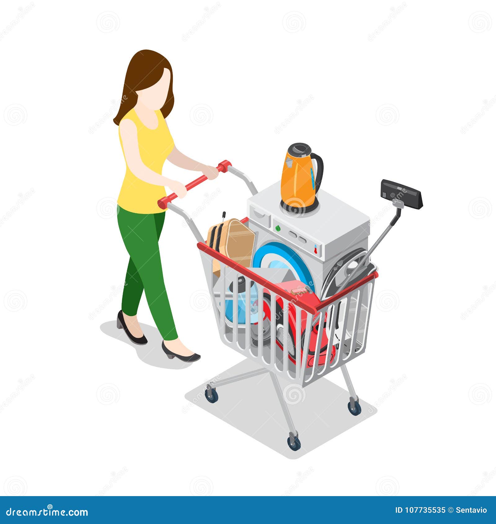 Flat 3d Isometric Online Shopping Home Appliance E Stock Illustration ... Flat 3d Isometric Online Shopping Home Appliance E Stock Illustration ...