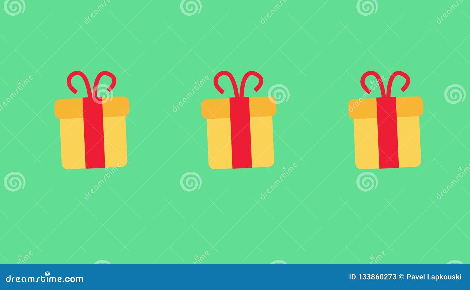 Flat Design Animated Gifts. Loop Animation. Stock Video - Video of ...
