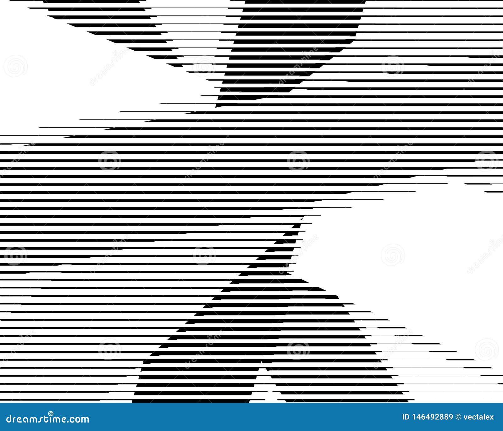 Halftone Bitmap Lines Retro Background Black and White Pattern Stock ...