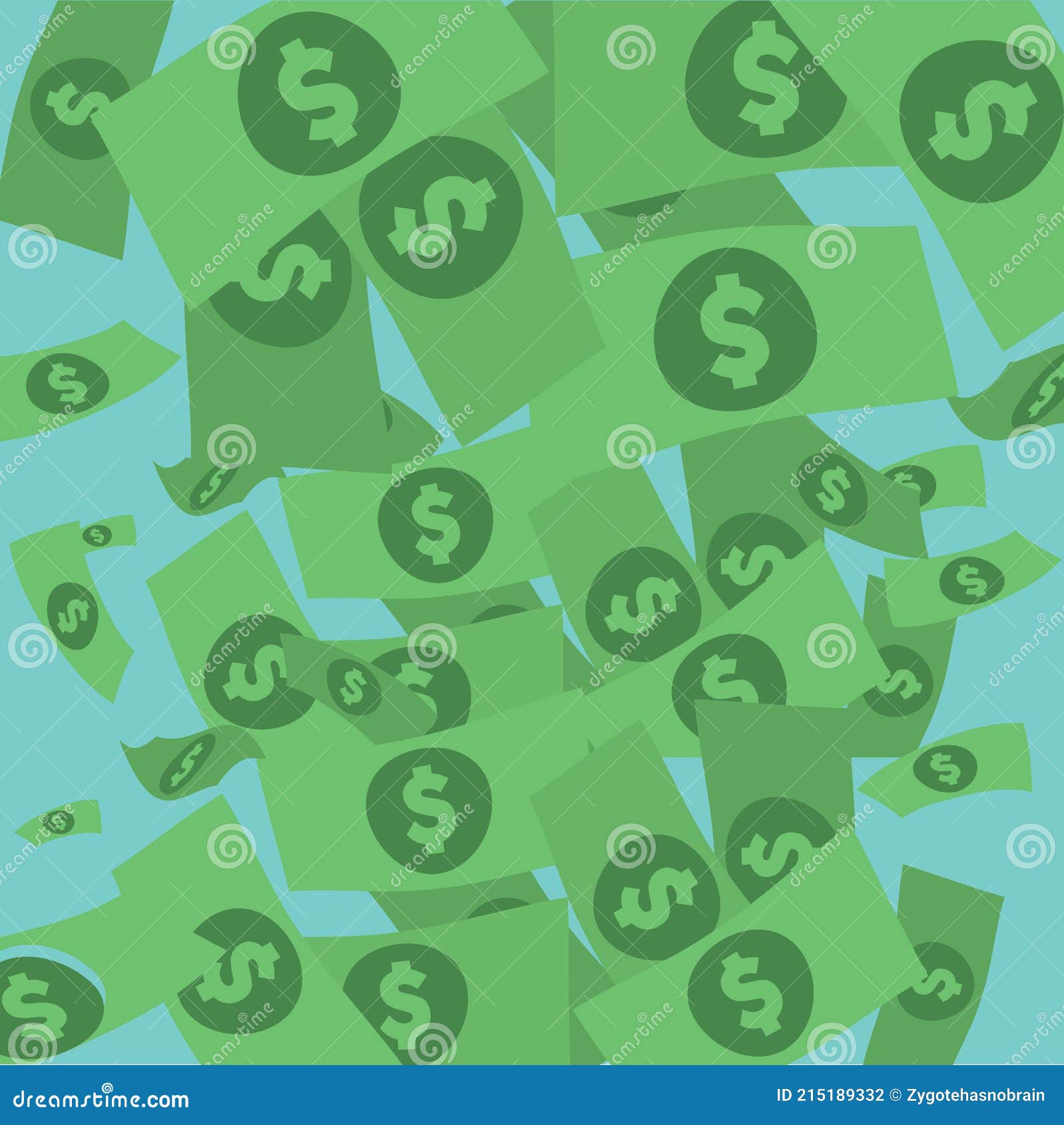 Flat Design Banknotes Background Business Concept Vector Stock Vector ...