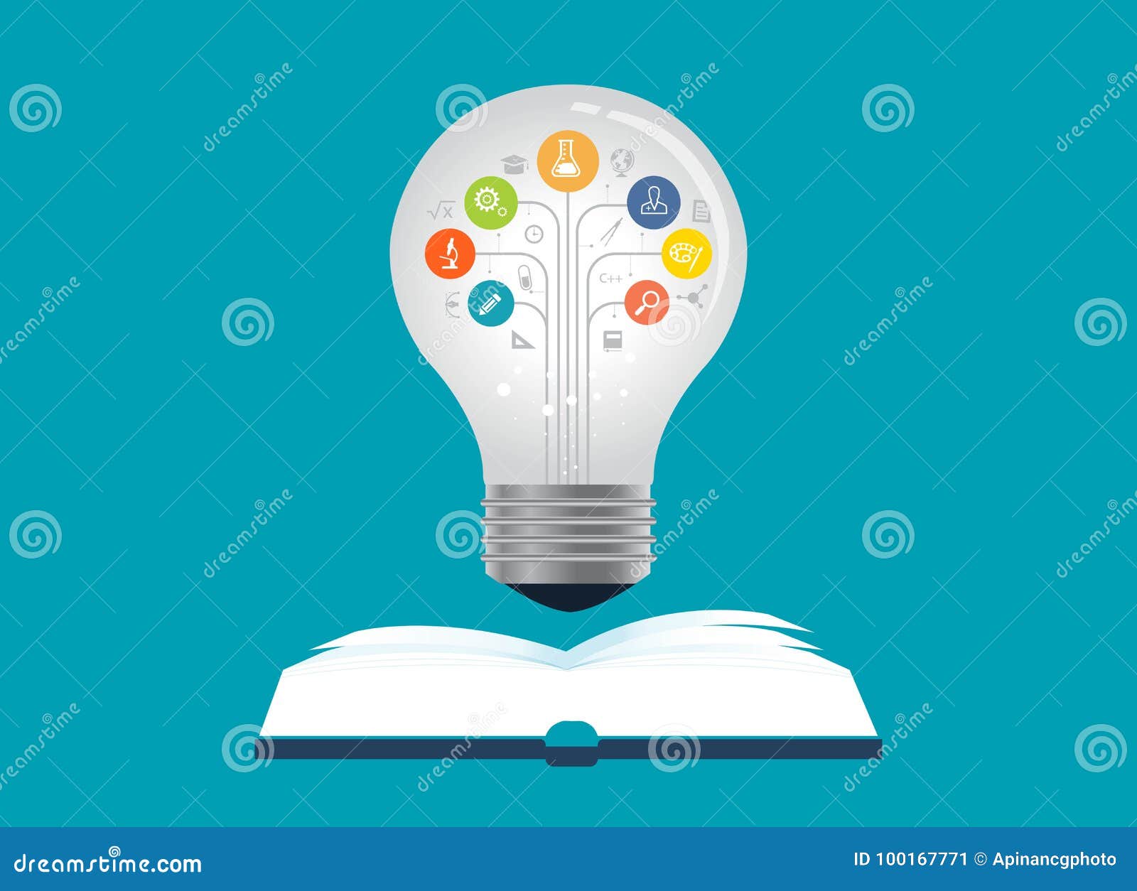 Flat Design for Business Learning and Education Stock Vector ...