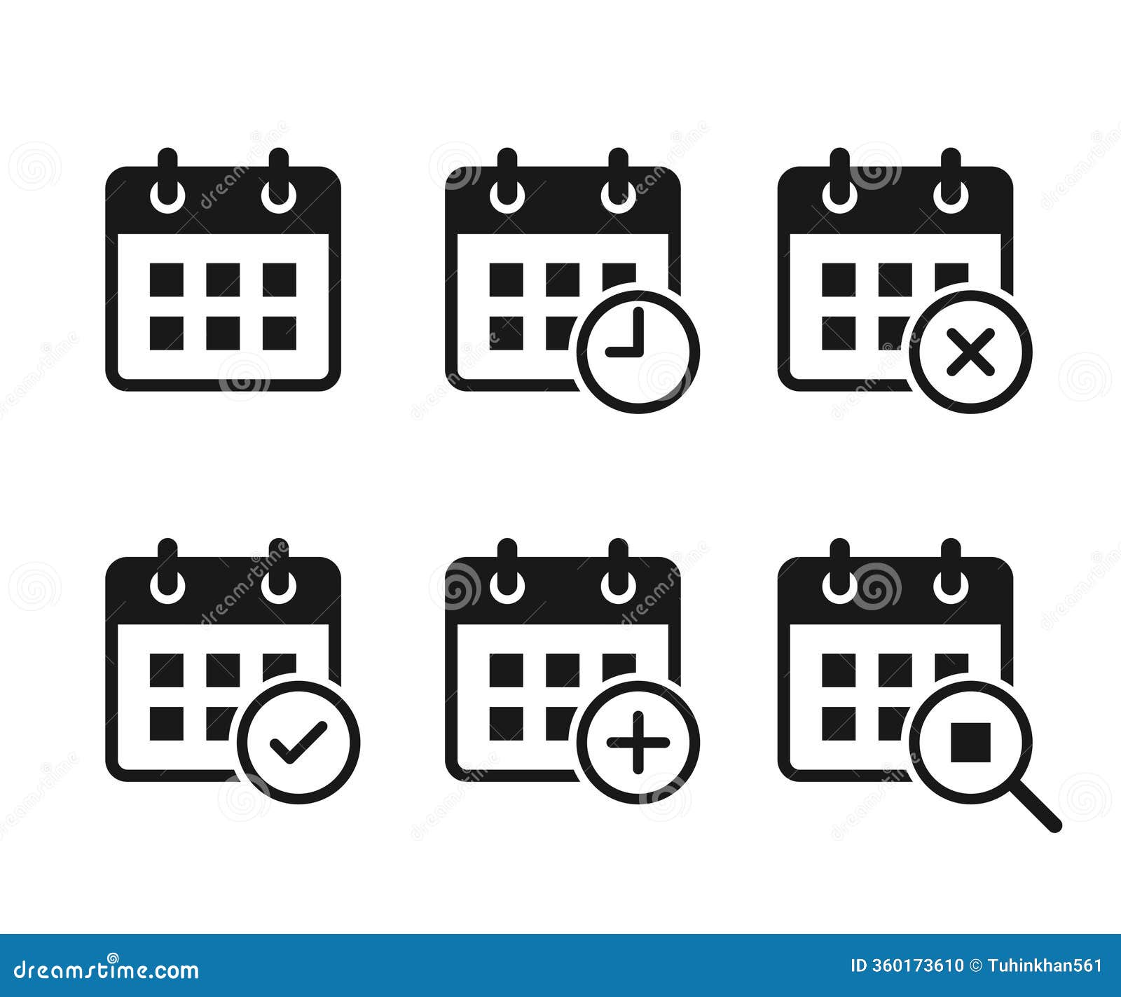 Design Calendar Icon In Trendy Style. Daily Sign Of The Calender For ...