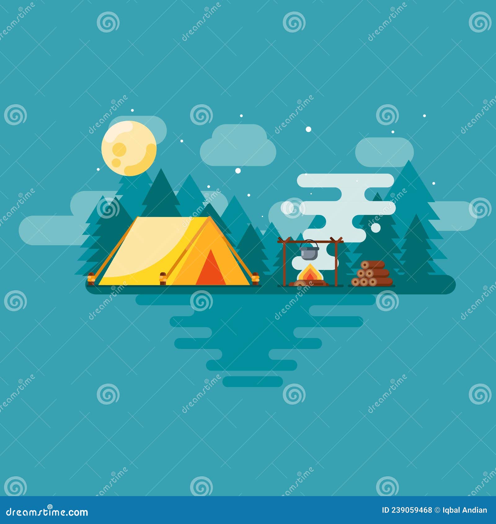 Camping Area Map Pin. Camp Location Pin. GPS Campsite Location Symbol ...