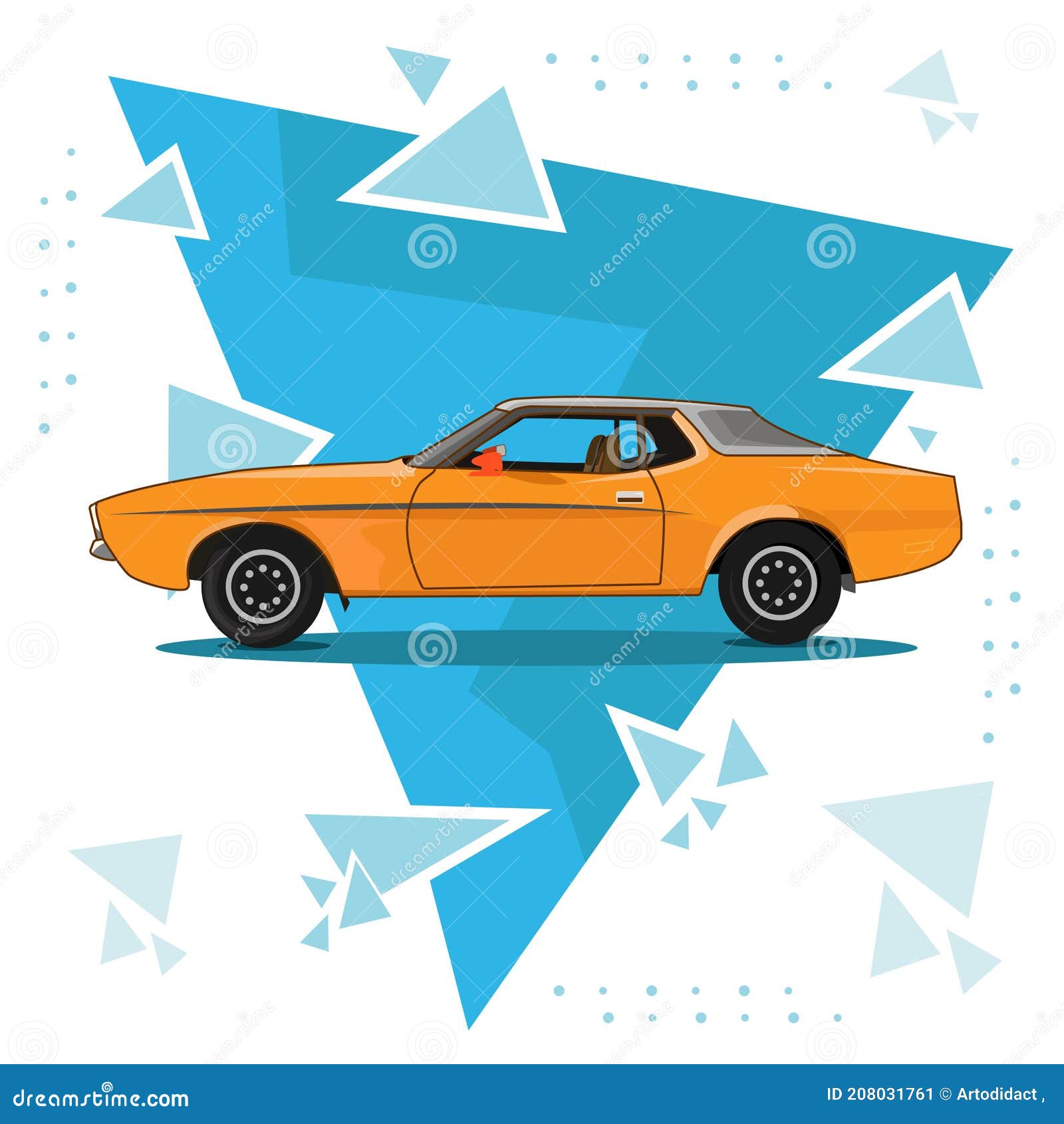 Awesome Flat Design Car Vector Premium Design Stock Vector ...