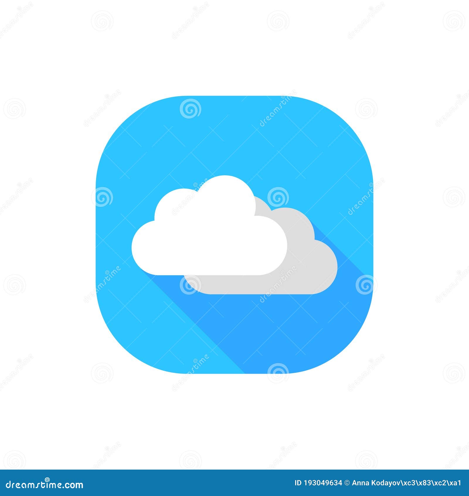 Flat design cloudy weather stock vector. Illustration of lightning ...