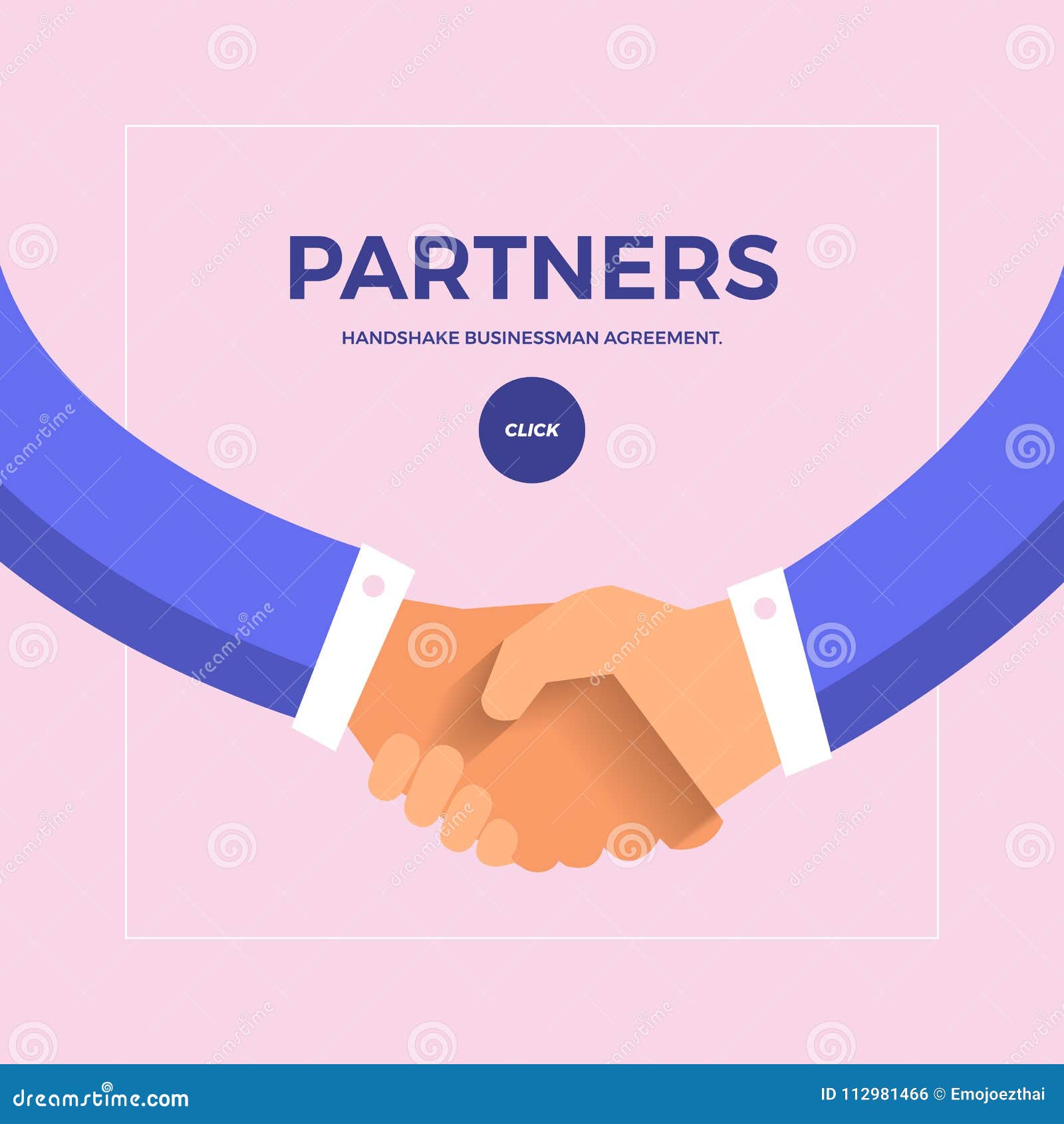Partner Business Shaking Hands Icon, Client Partnership Meeting ...