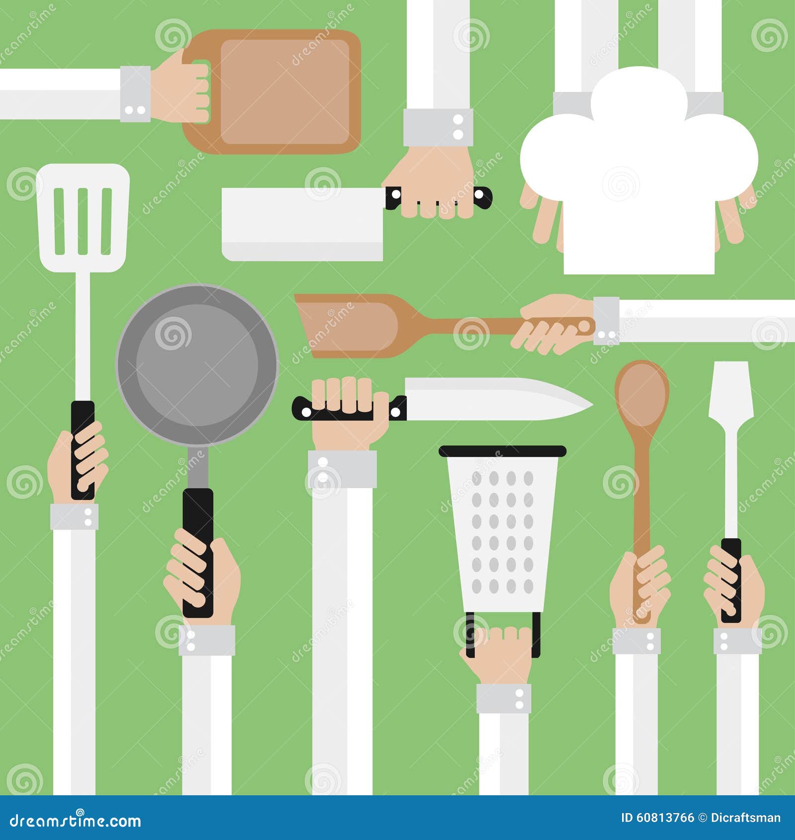 Flat Design Concept,cooking Tools Stock Vector - Illustration of ...