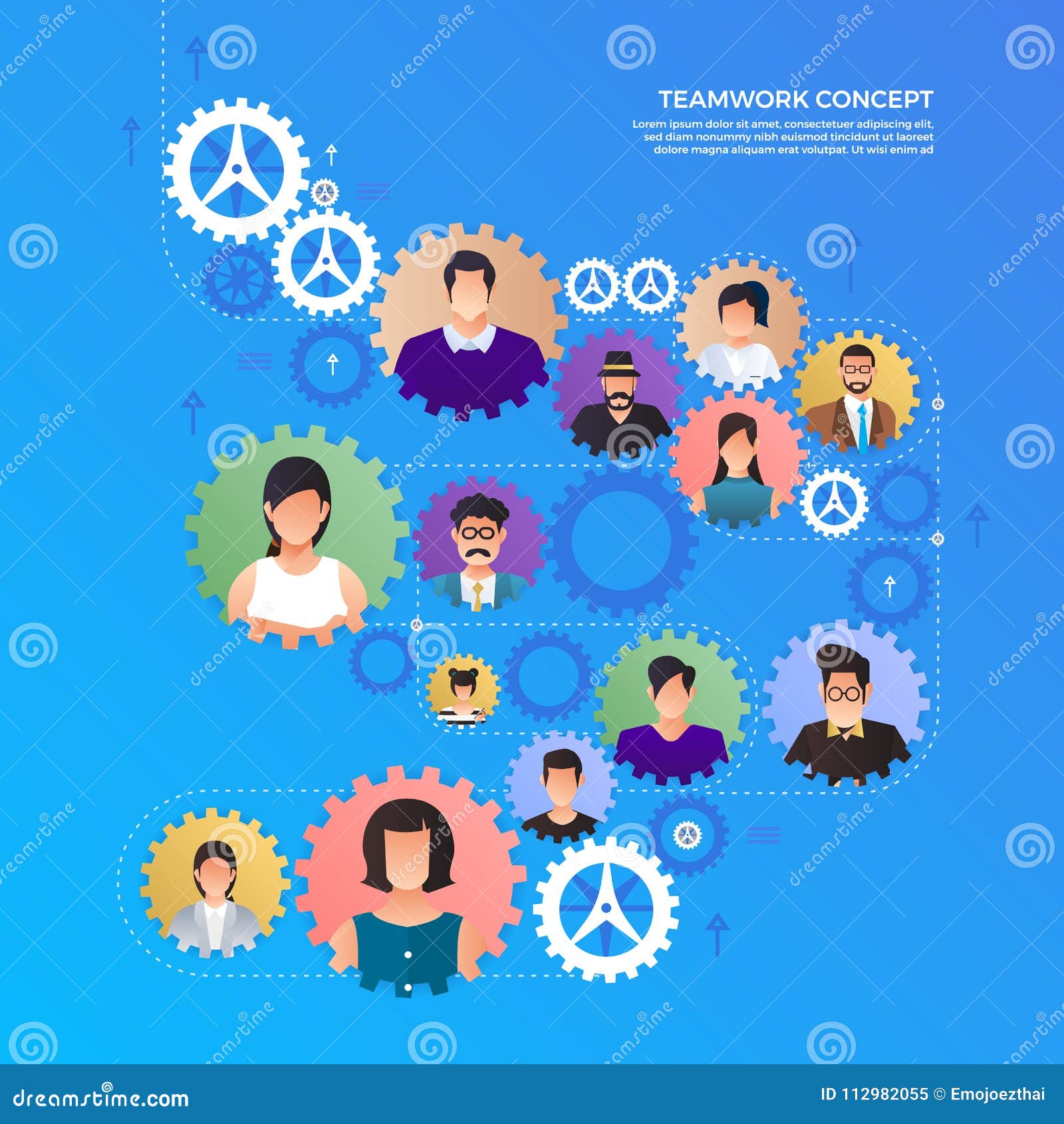 Teamwork Building Linear Icon Cartoon Vector | CartoonDealer.com #193303527