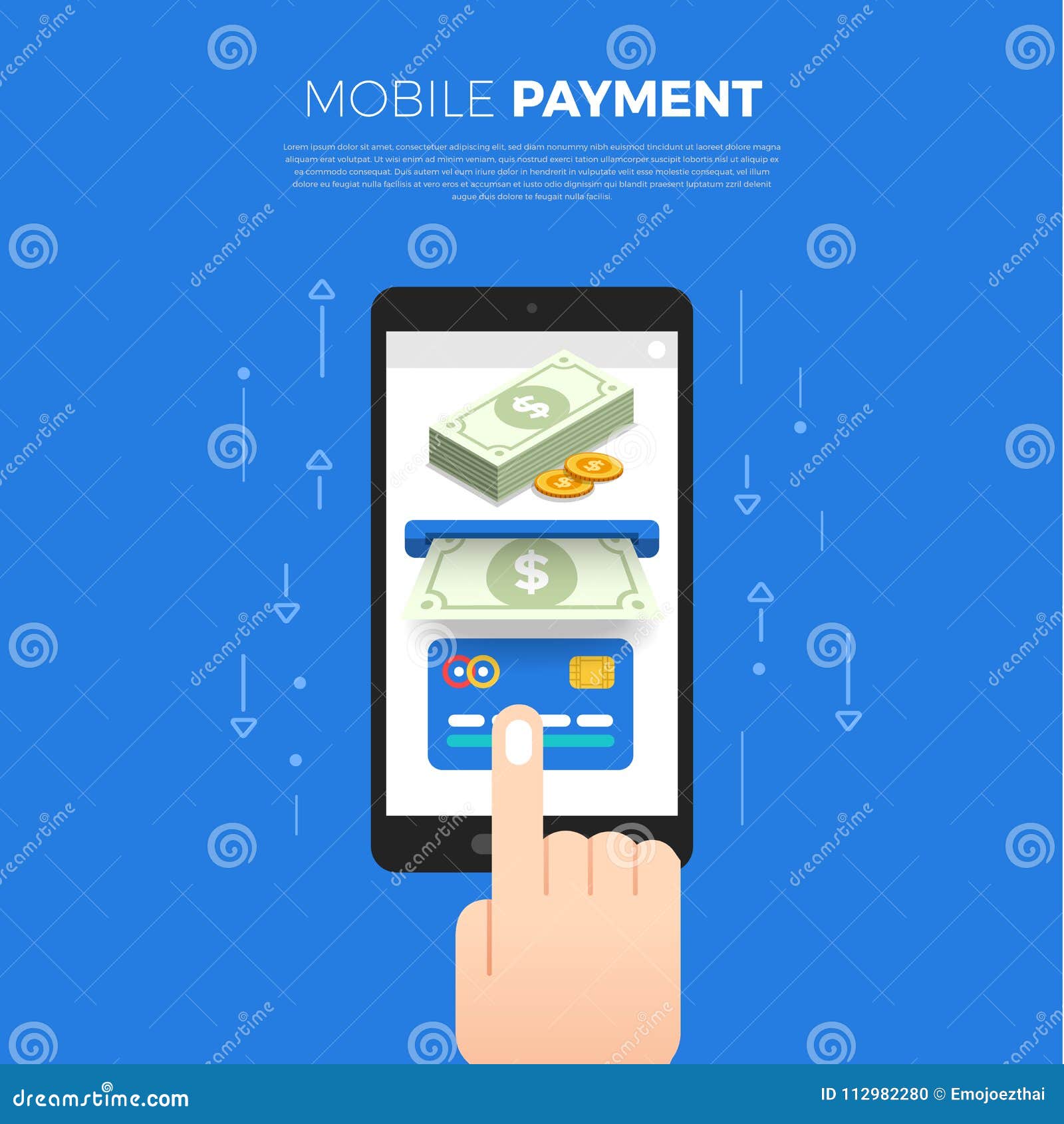 Flat Design Concept Payment. Payment Method and Option or Channel To ...