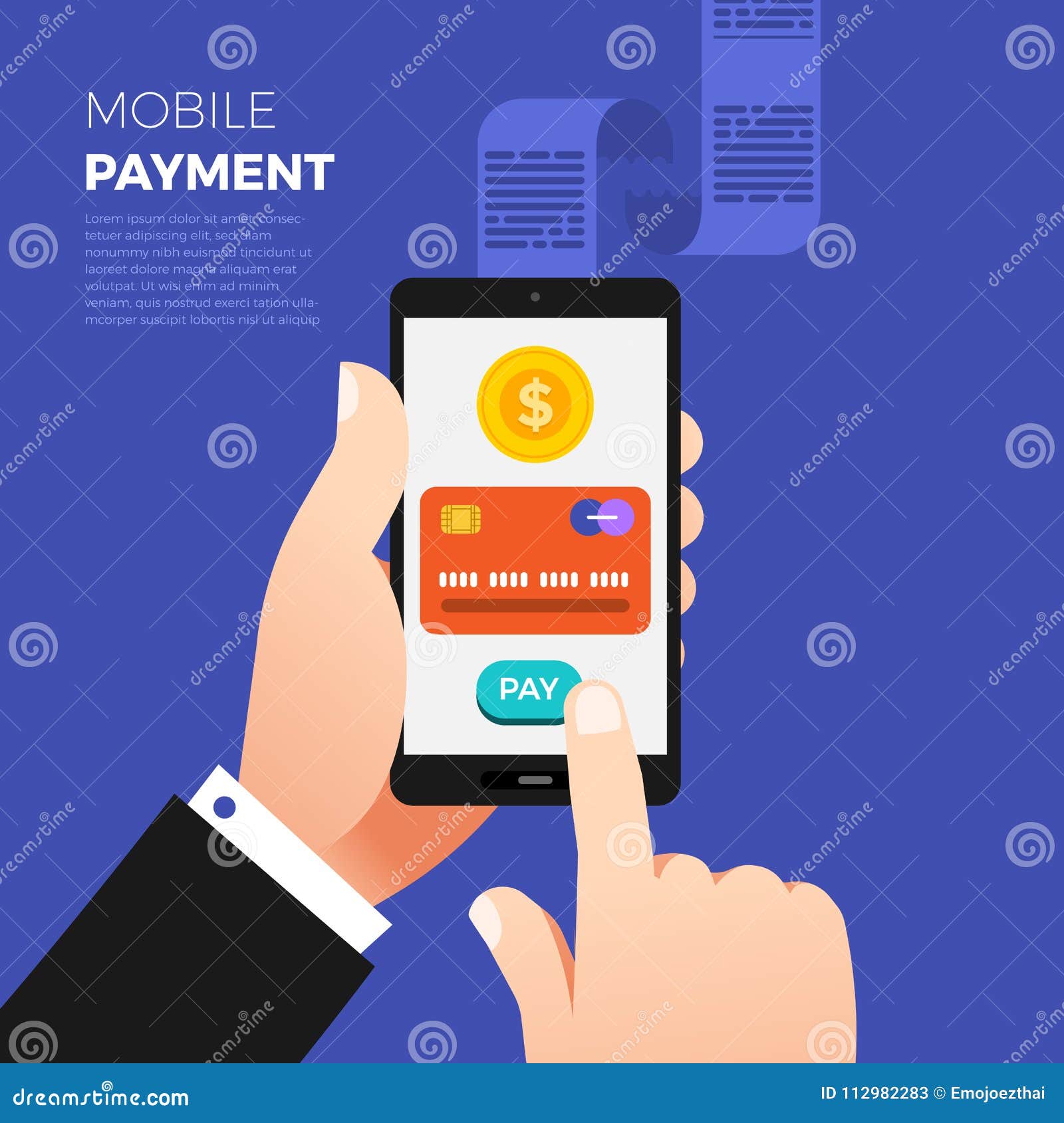 Flat Design Concept Payment. Payment Method and Option or Channel To ...
