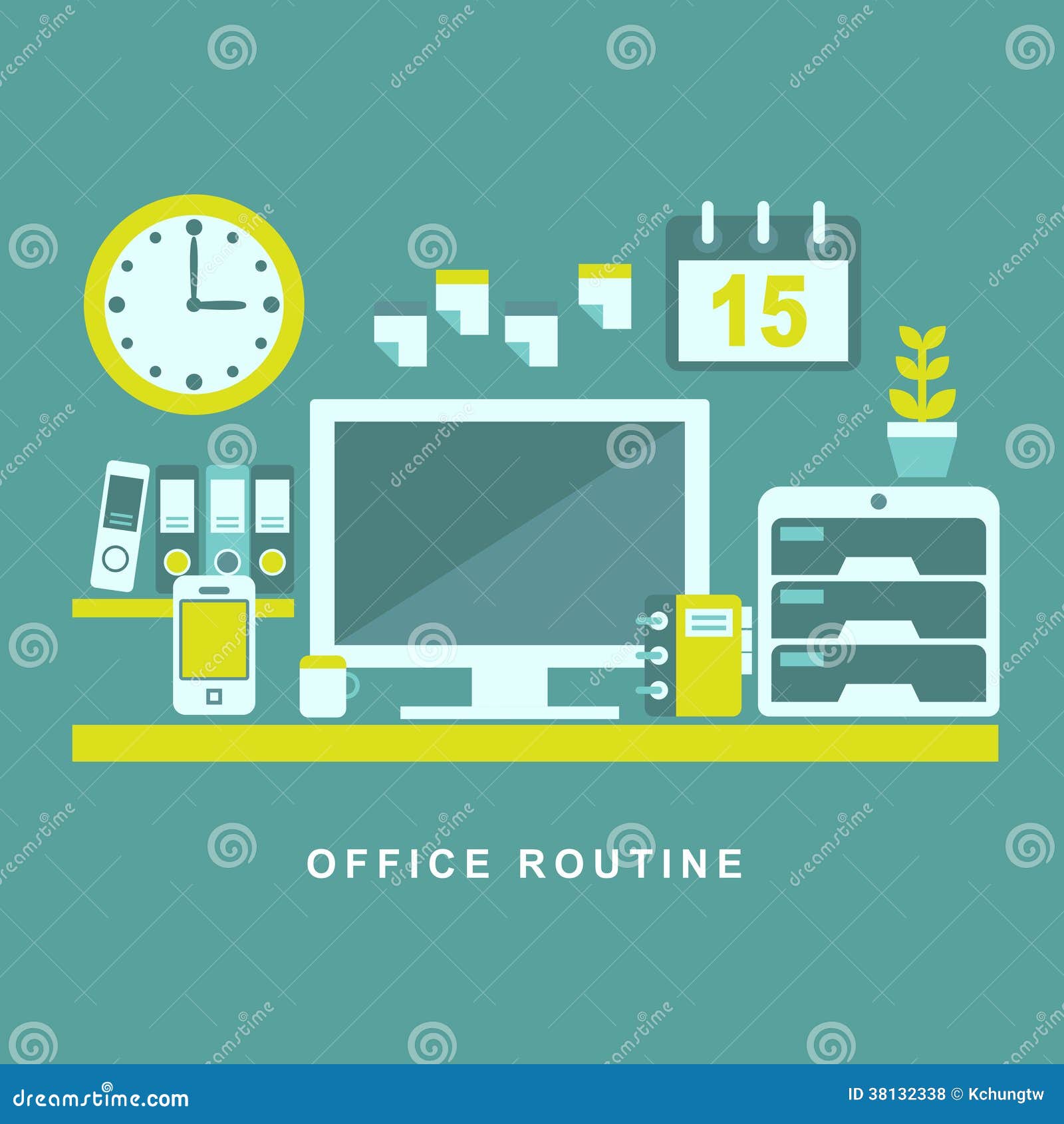 Man Daily Routine Infographics Vector Illustration | CartoonDealer.com ...