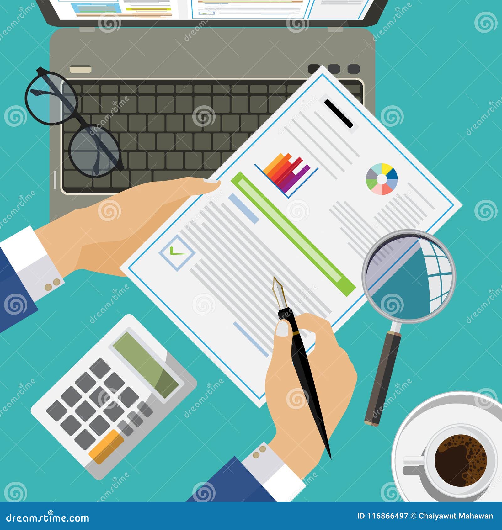 Flat Design Concepts for Auditing . Auditor Examination of Financial ... Flat Design Concepts for Auditing . Auditor Examination of Financial ...