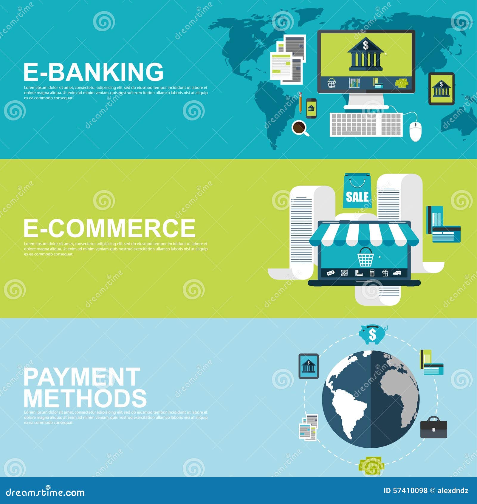 Flat Design Concepts for E-commerce, E-banking and Payment Methods ... Flat Design Concepts for E-commerce, E-banking and Payment Methods ...