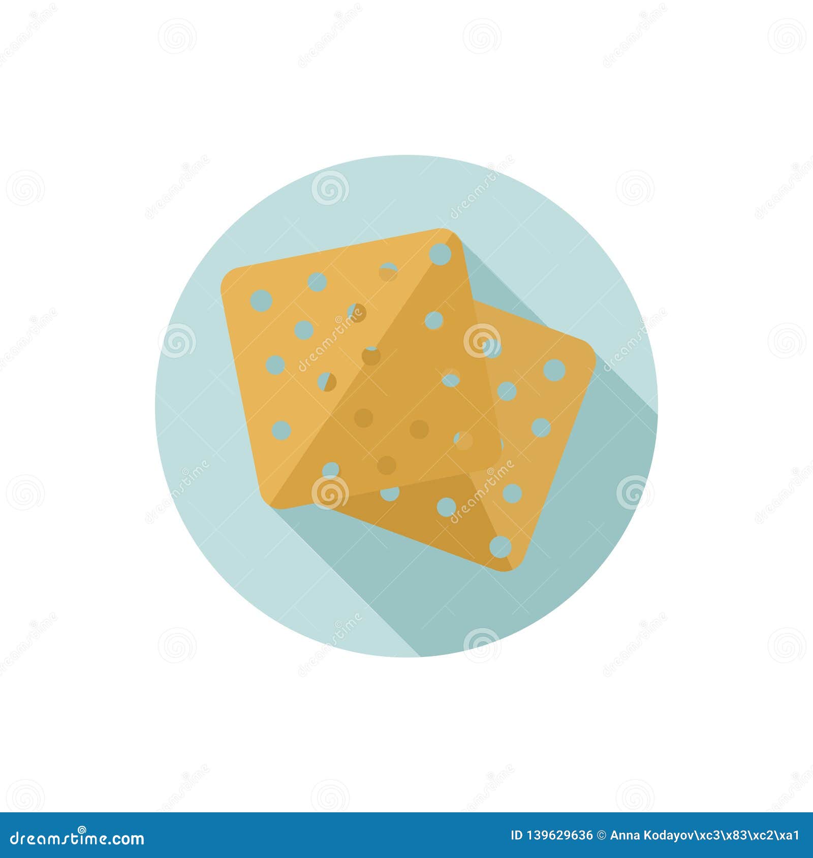Flat design Cracker stock illustration. Illustration of dieting - 139629636