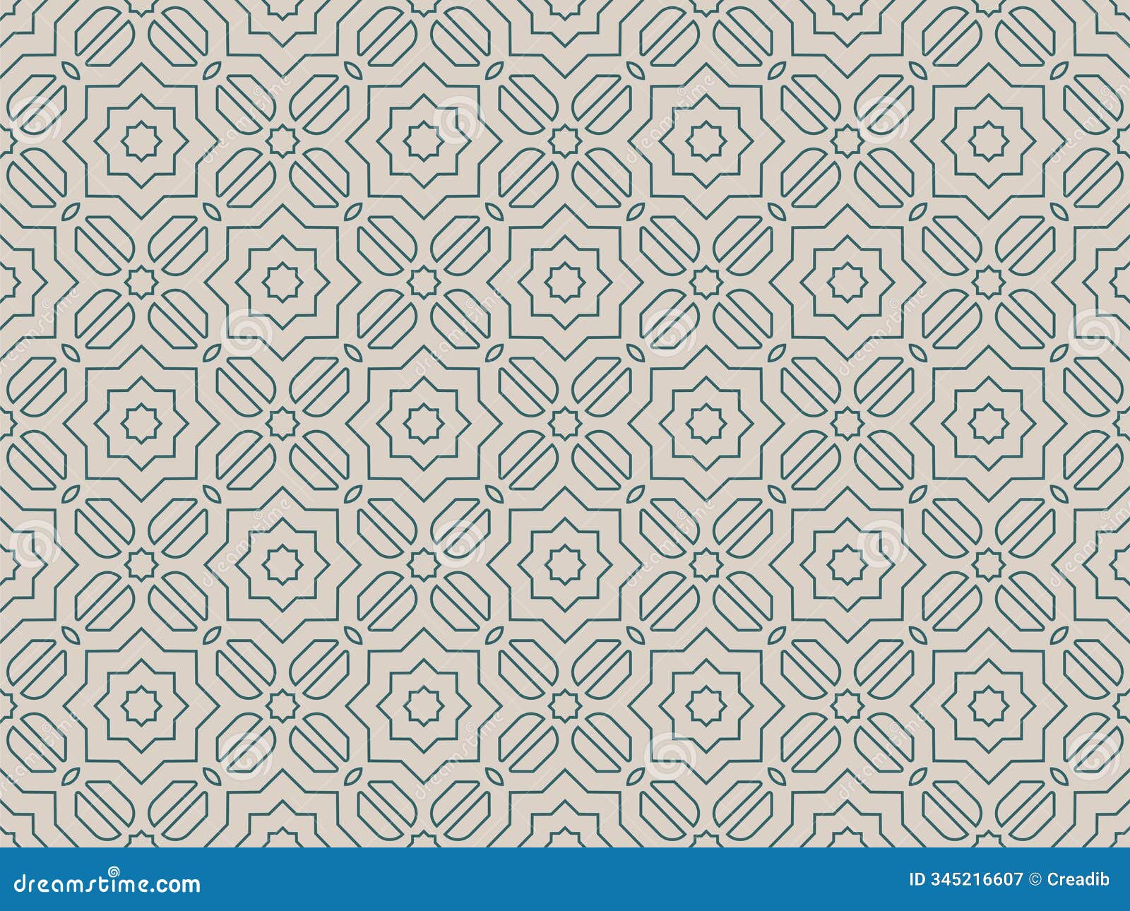 Arabesque Pattern Floral Backdrop Background Template Vector ...