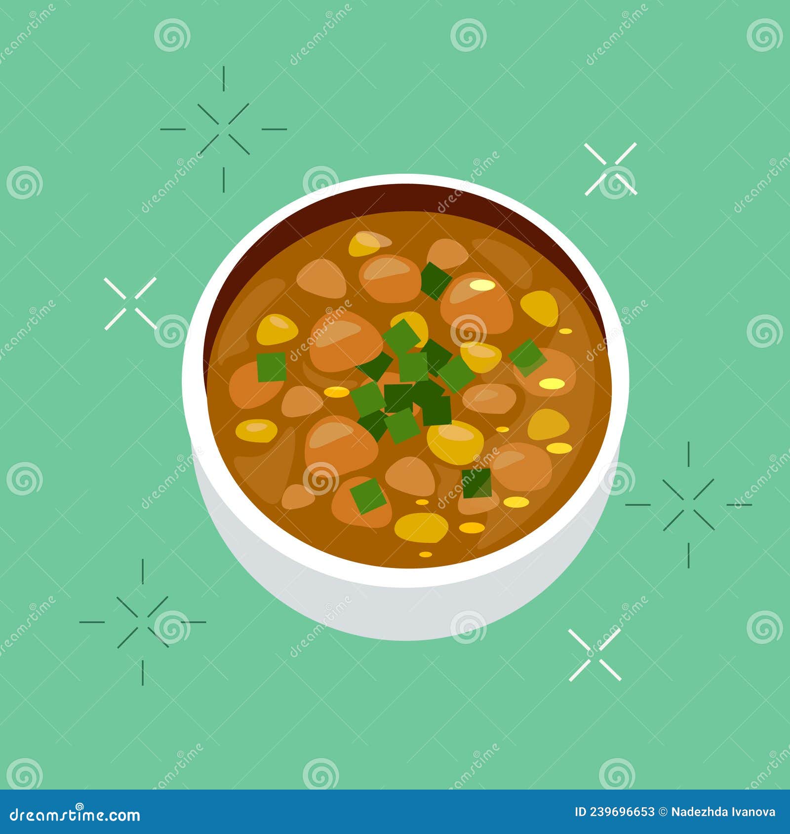 Locro Illustration In Hand Drawn Style Vector Illustration ...