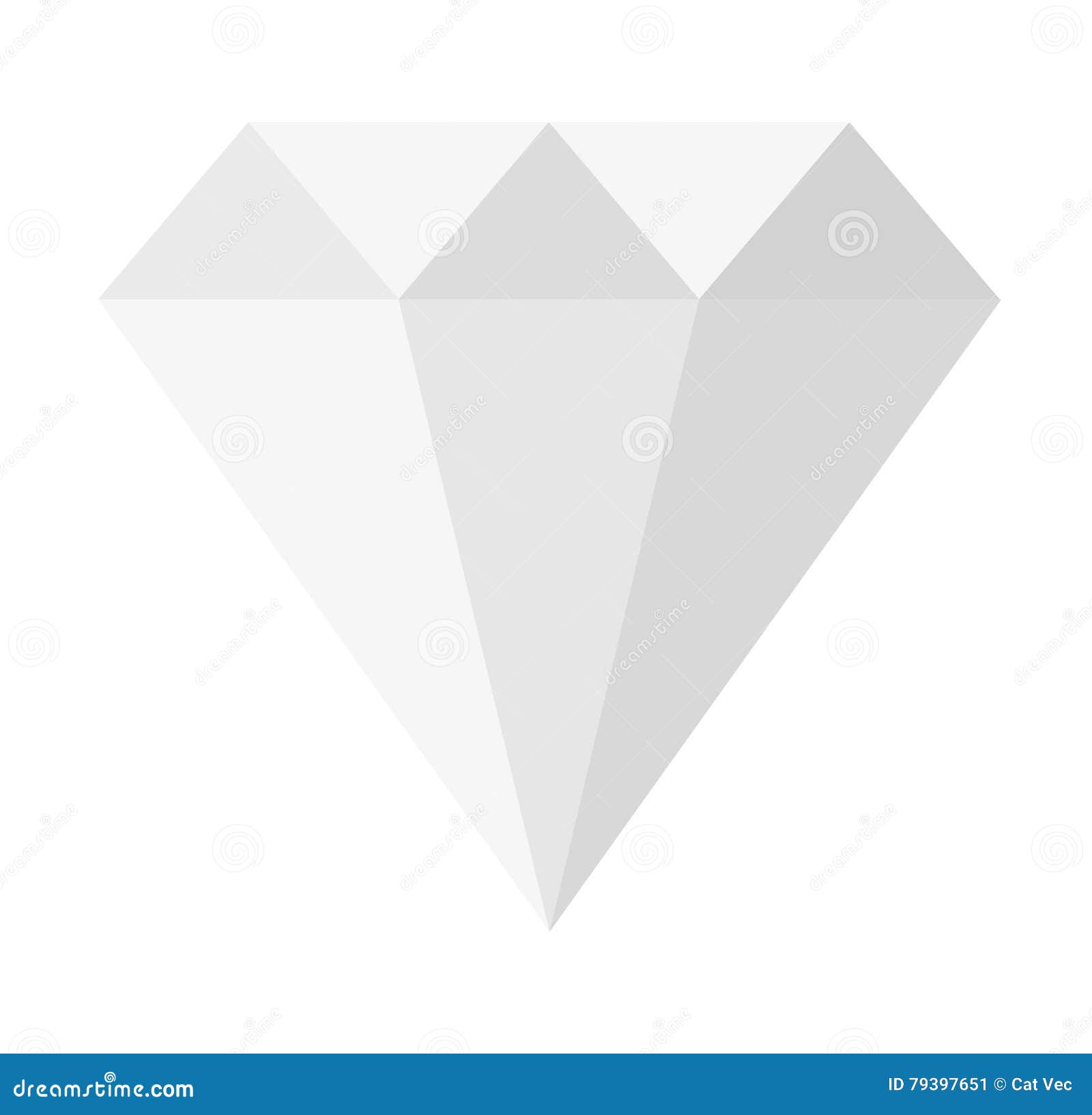 Flat Design Diamond Illustration Stock Vector - Illustration of bright ...