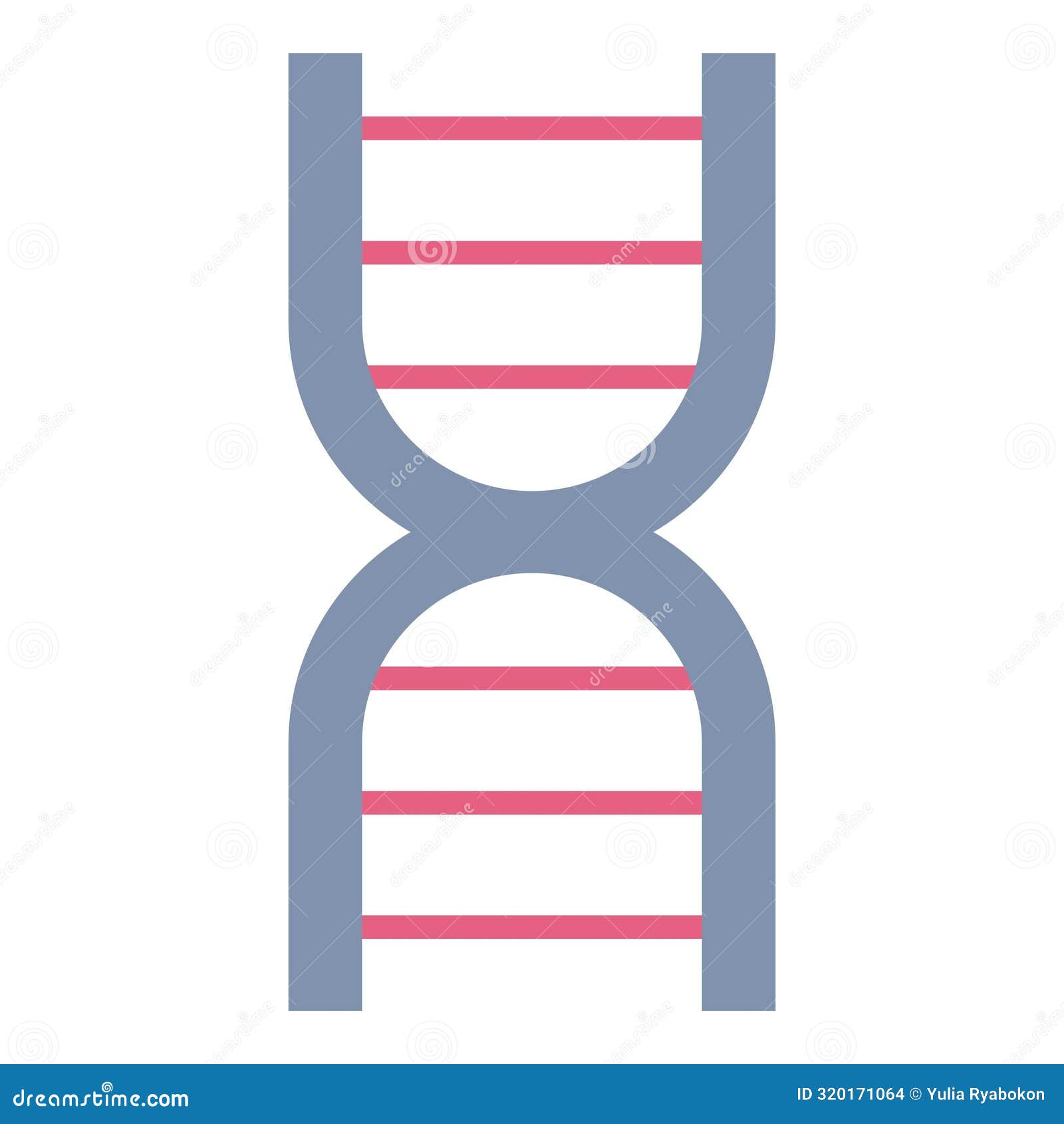 Flat Design Dna Strand Icon Stock Vector - Illustration of code ...