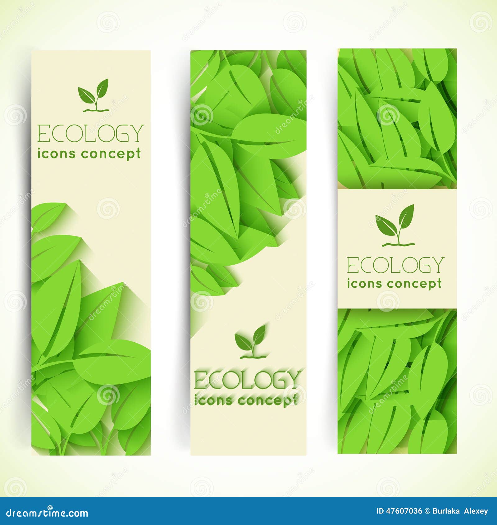 Flat Design of Ecology, Environment, Green Clean Stock Vector ...