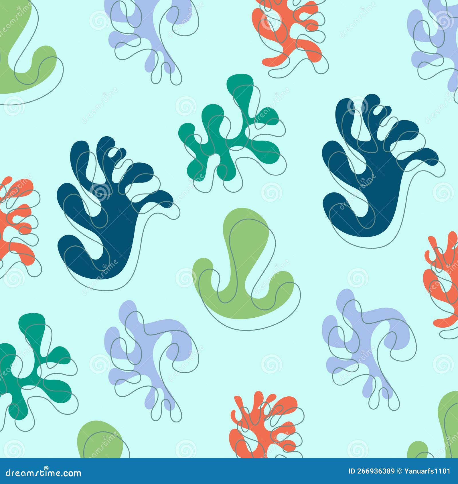 Flat Design Element Vector in Matisse Style Stock Illustration ...