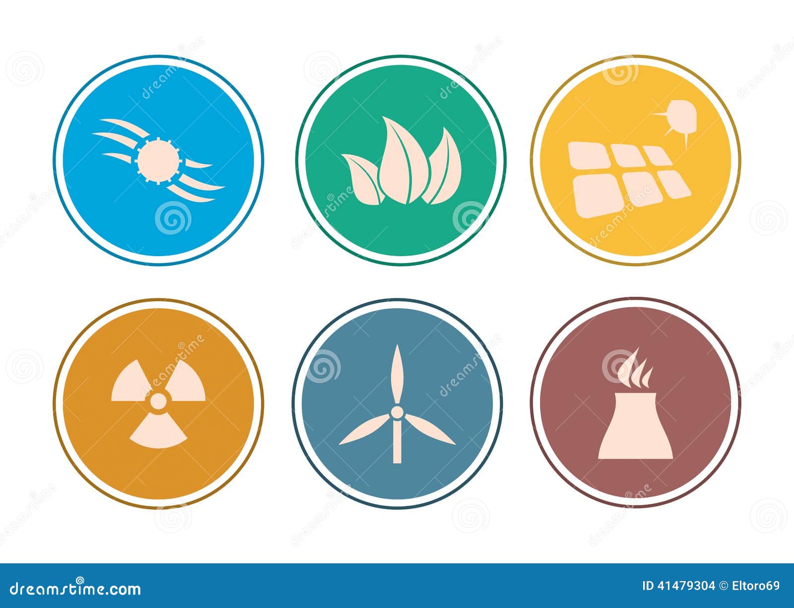 Flat Design – Energy Icon Set Stock Vector - Image: 41479304
