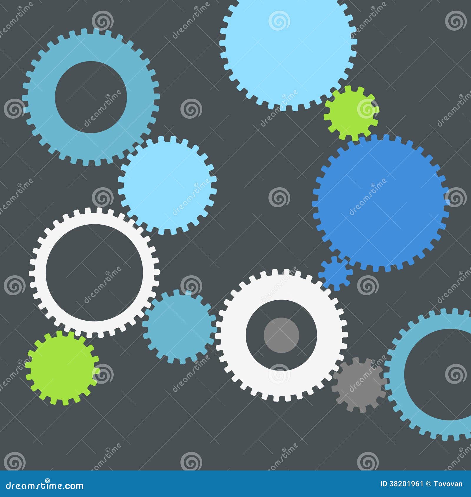 Flat design gear stock vector. Illustration of gear, colorful - 38201961