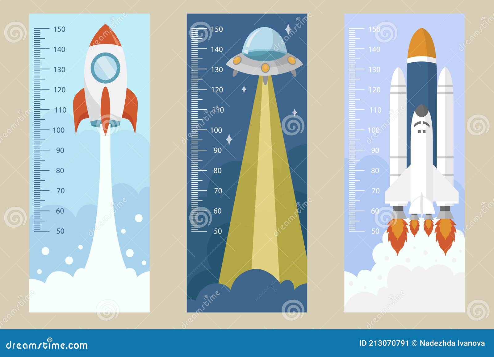 Flat Design Height Meters Vector Illustration. Stock Vector ...