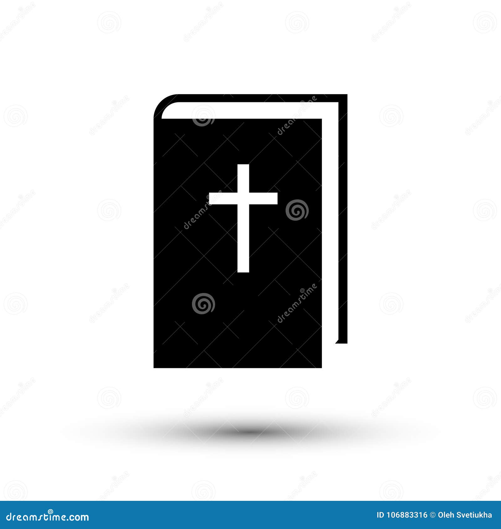Flat Design Holy Book Icon, Bible Vector Stock Vector - Illustration of ...